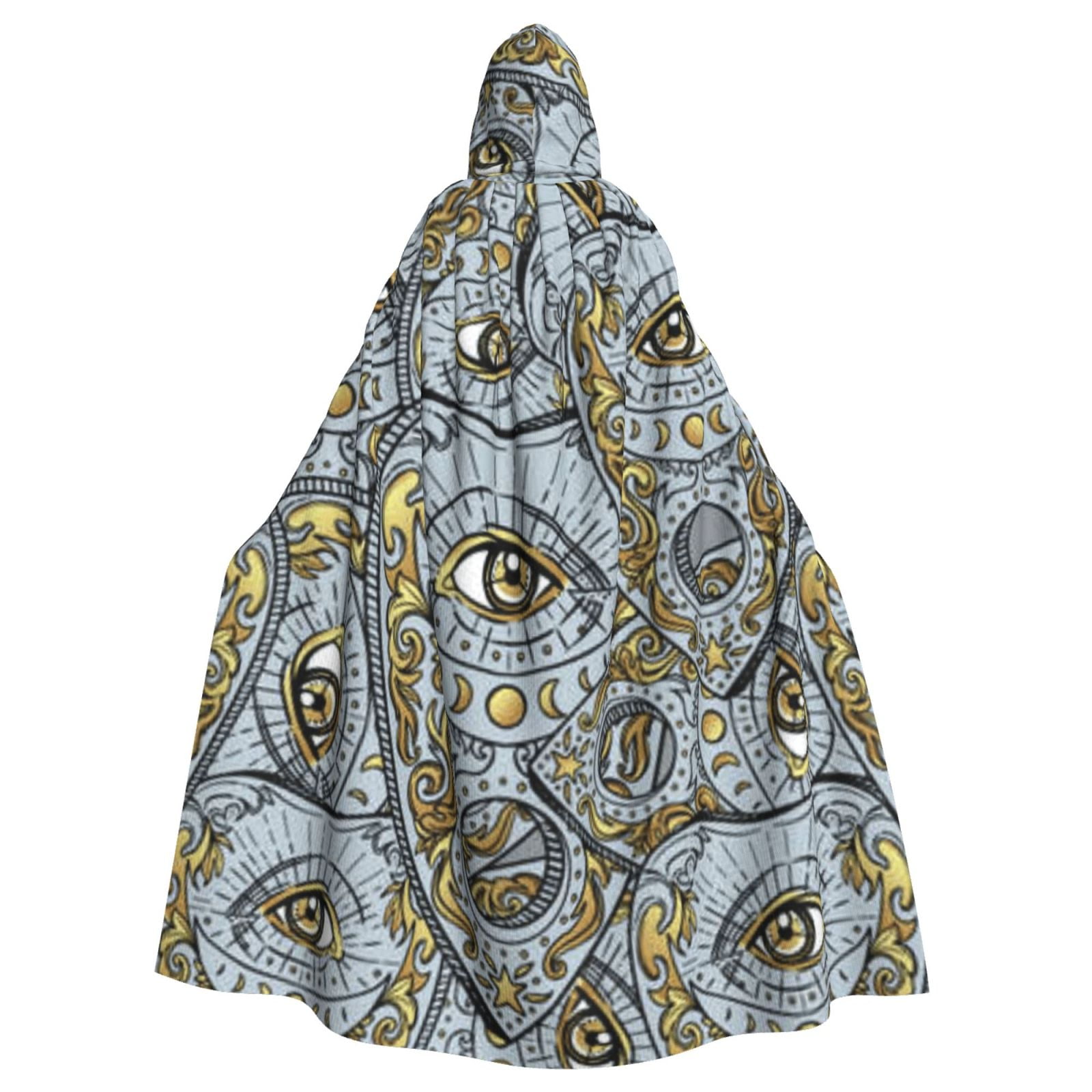Unisex Hooded Cloak Adult Lightweight Overcoat Esoteric And Masonic ...