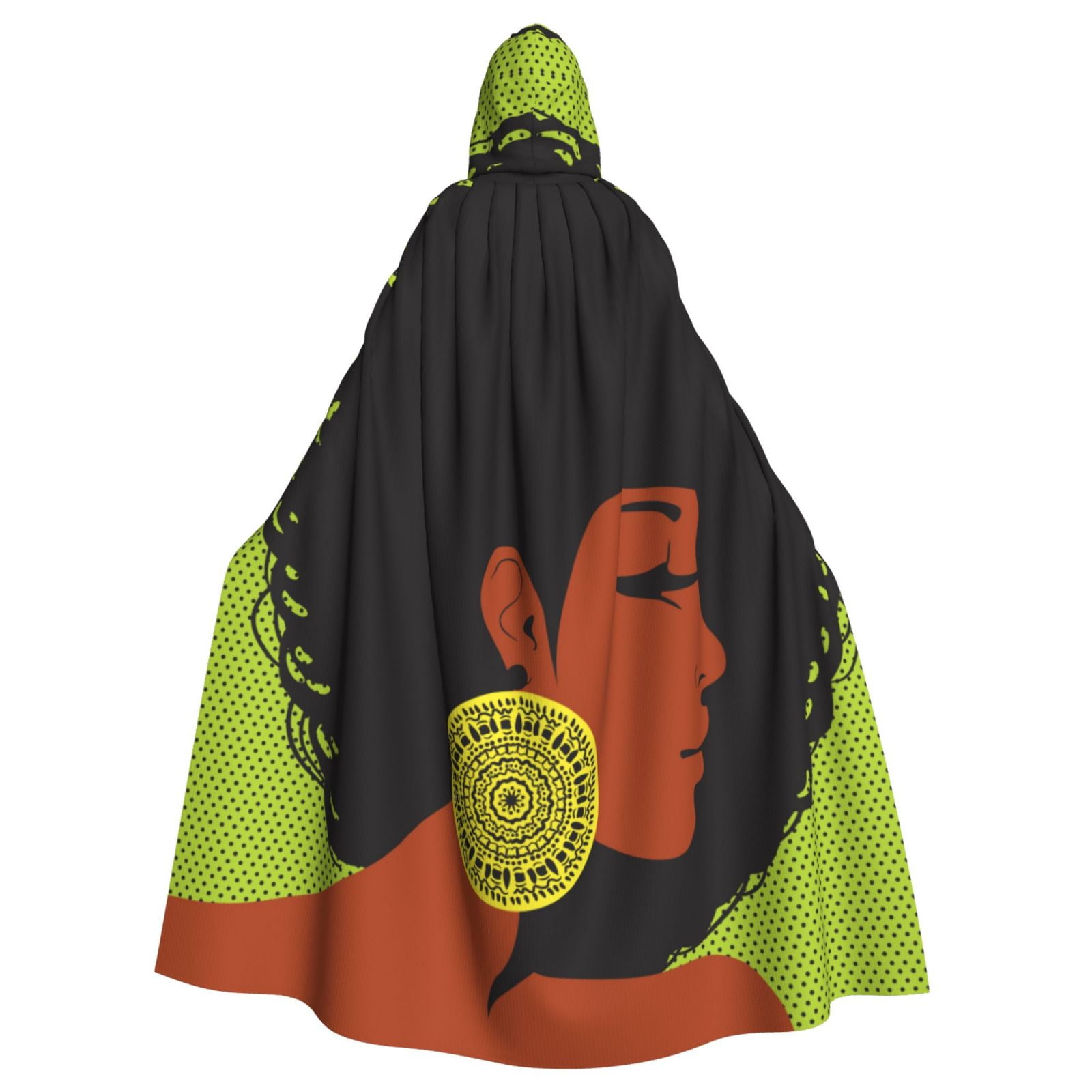 Unisex Hooded Cloak Adult Lightweight Overcoat Ethnic African American ...