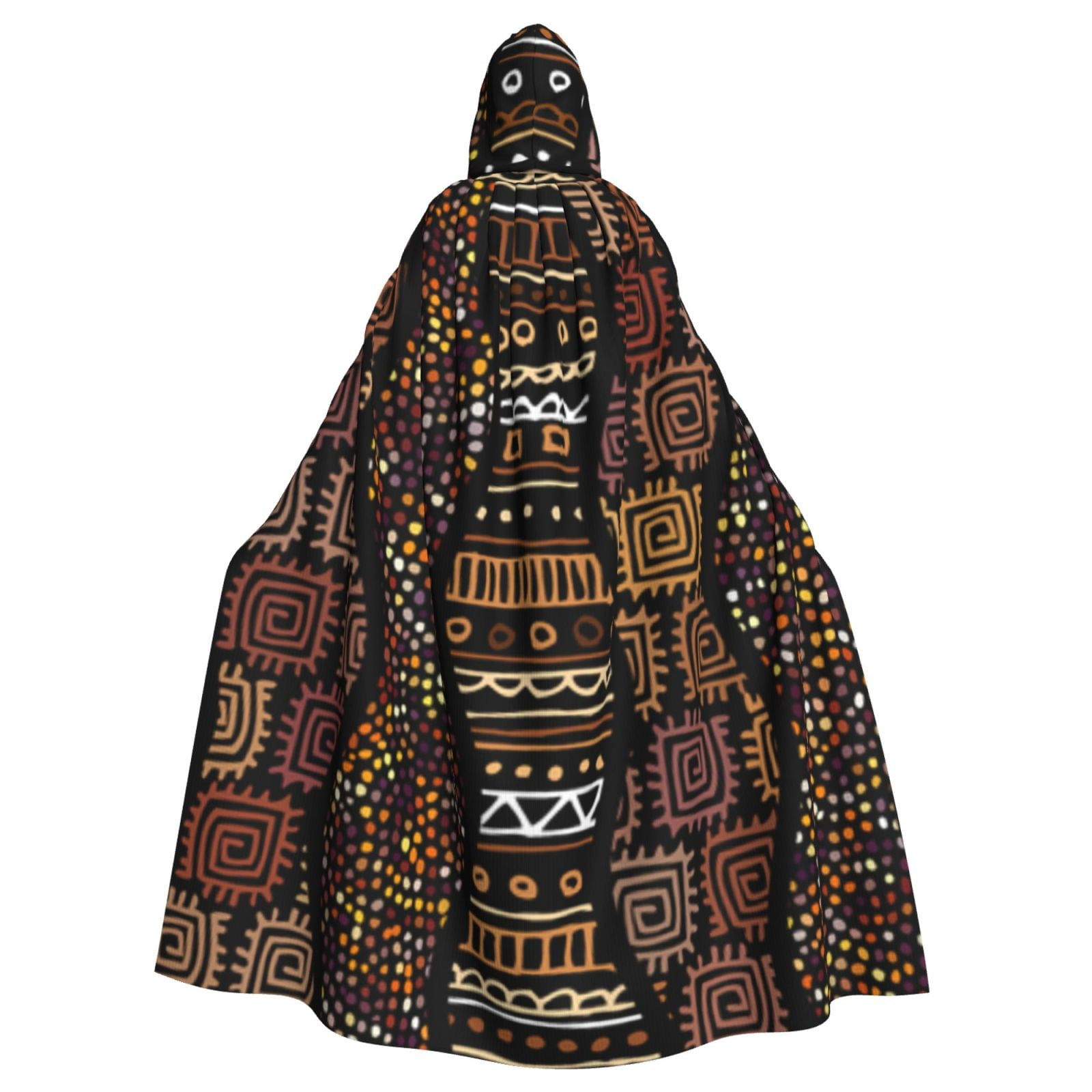 Unisex Hooded Cloak Adult Lightweight Overcoat Ethnic Boho In African ...