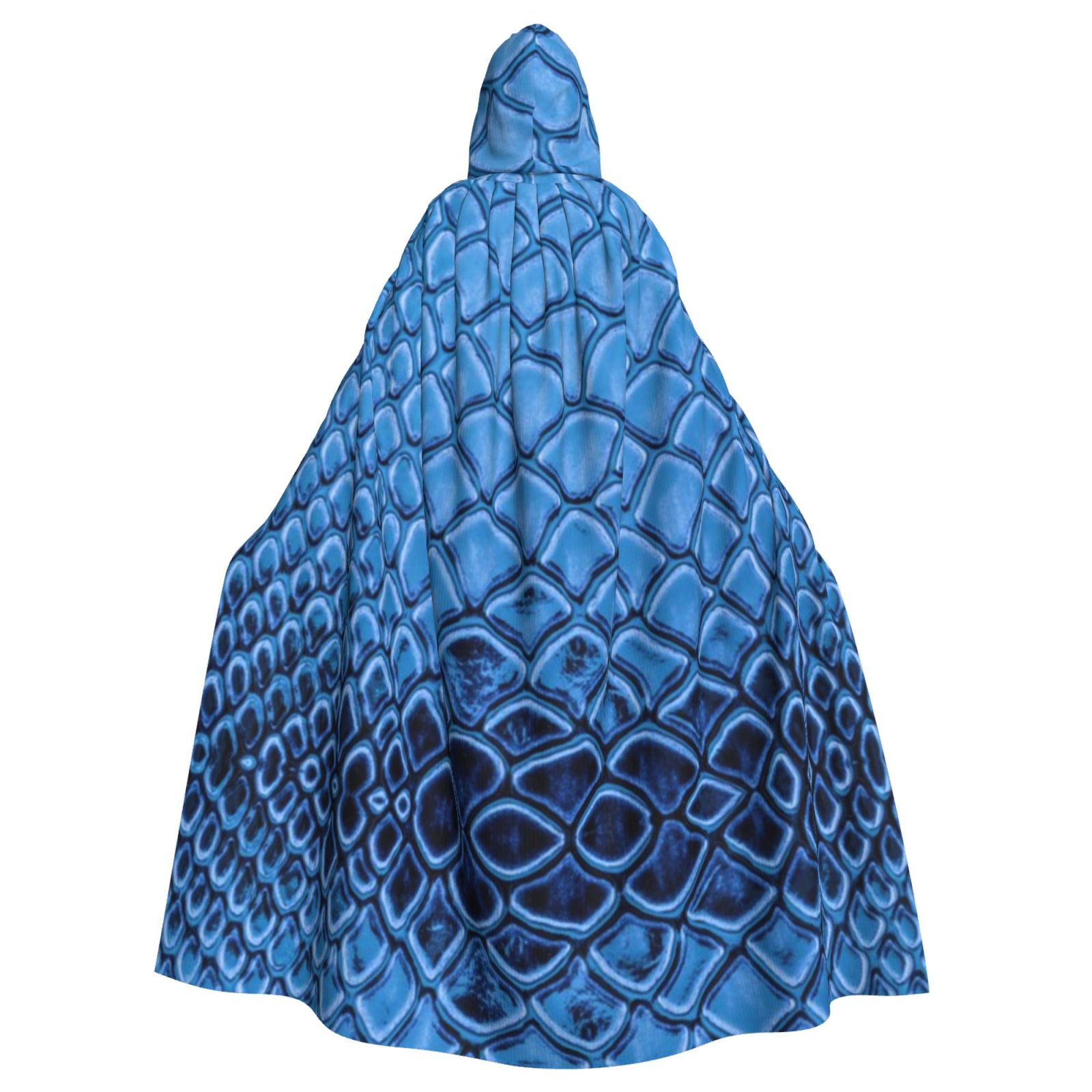 Unisex Hooded Cloak Adult Lightweight Overcoat Exotic Snake Skin ...