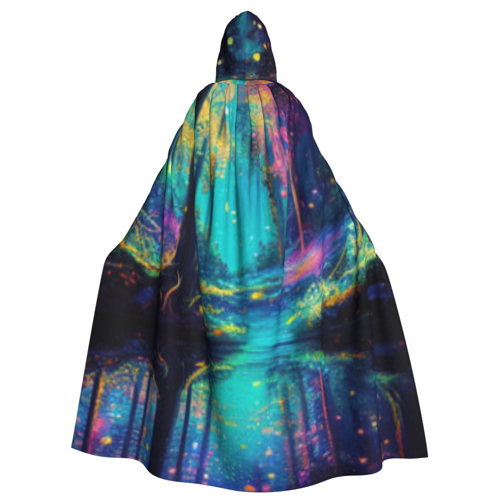 Unisex Hooded Cloak Adult Lightweight Overcoat Fantasy Forest Cloak for ...