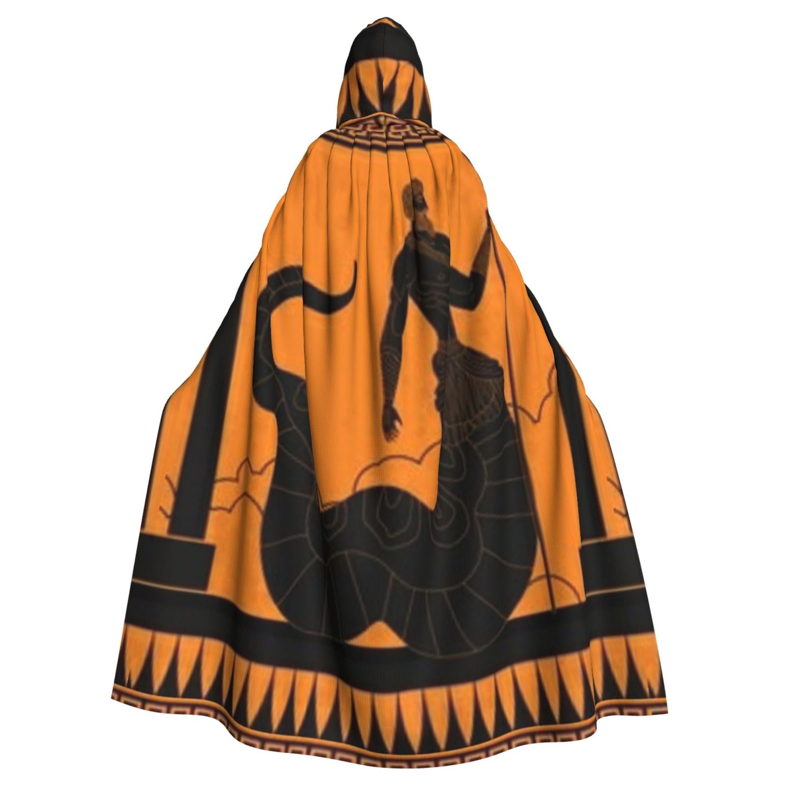 Unisex Hooded Cloak Adult Lightweight Overcoat Greek Mythology Cecrops ...