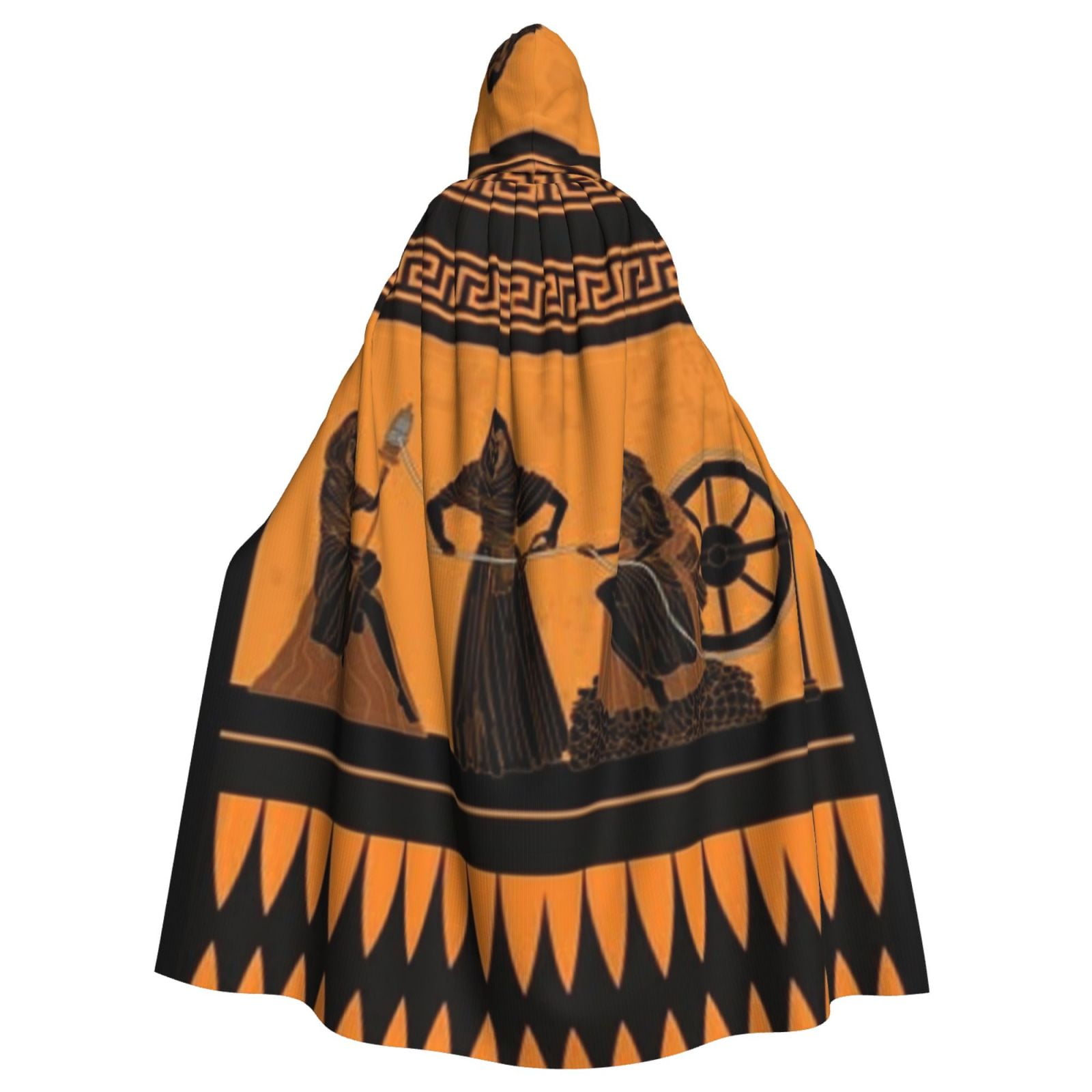 Unisex Hooded Cloak Adult Lightweight Overcoat Greek Mythology Three ...