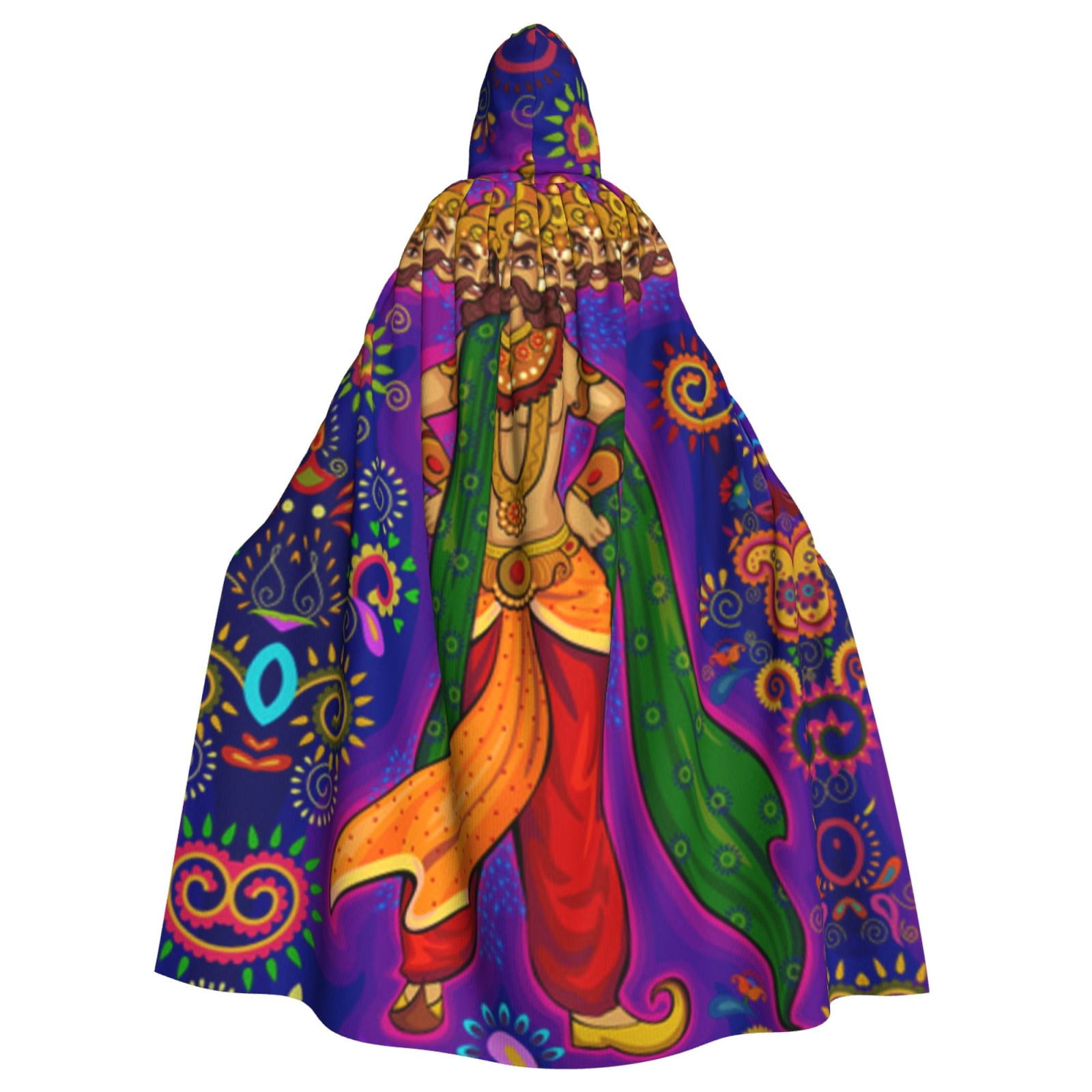 Unisex Hooded Cloak Adult Lightweight Overcoat India Happy Dussehra ...