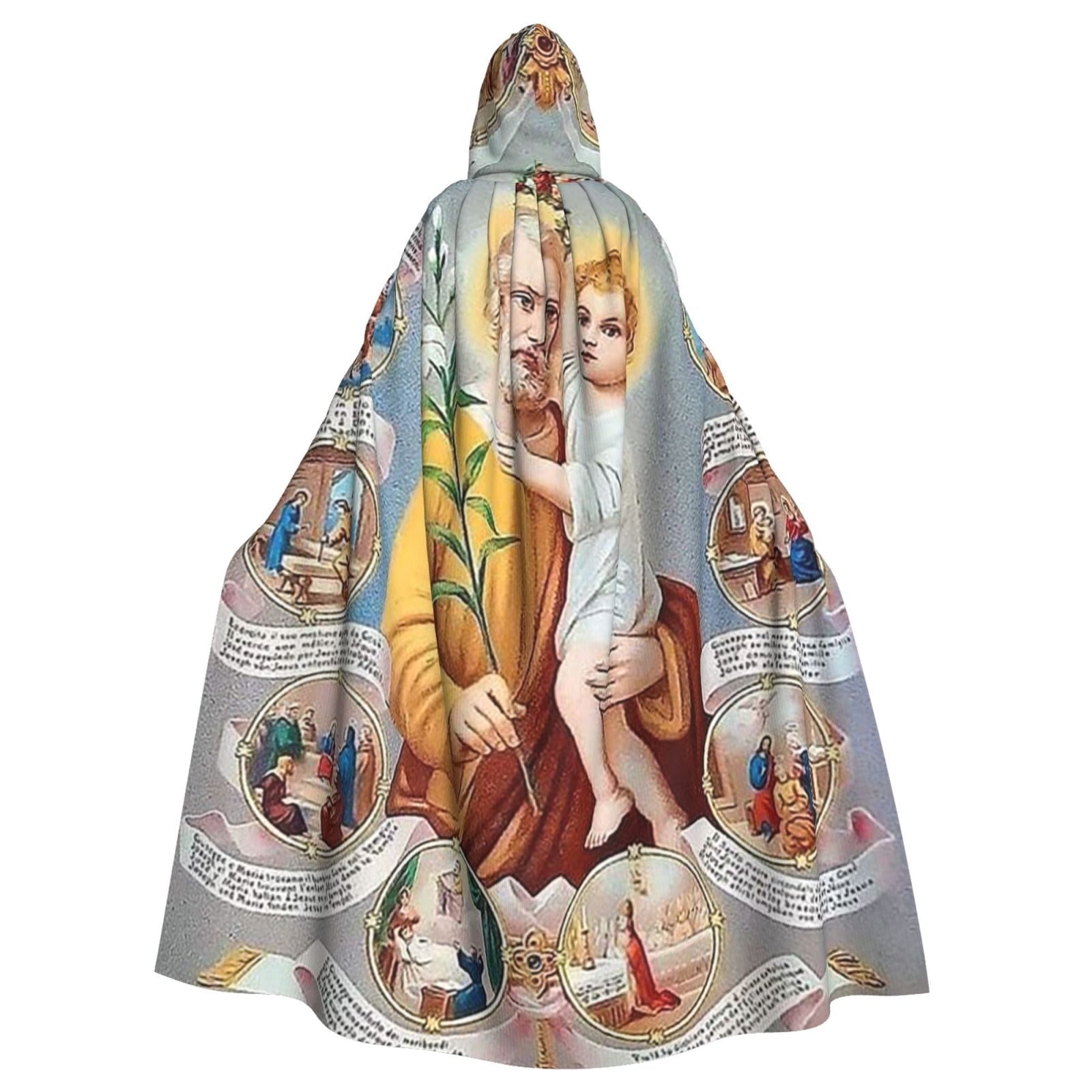 Unisex Hooded Cloak Adult Lightweight Overcoat Lady Of Guadalupe Virgin ...