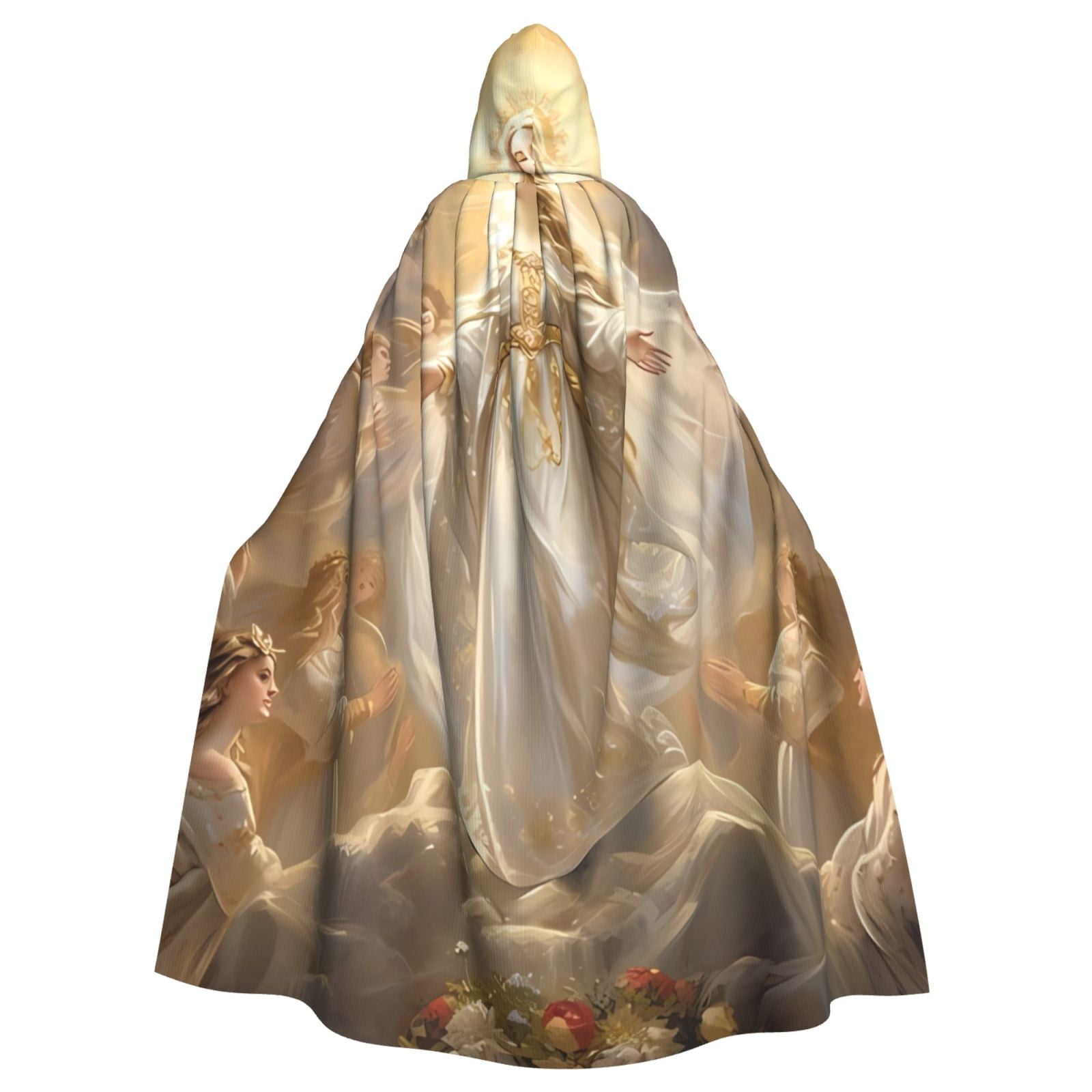 Unisex Hooded Cloak Adult Lightweight Overcoat Lady Of Guadalupe Virgin ...