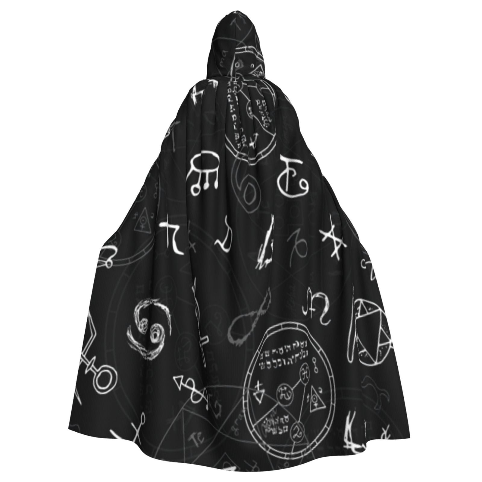 Unisex Hooded Cloak Adult Lightweight Overcoat Magic Circles Cloak for ...