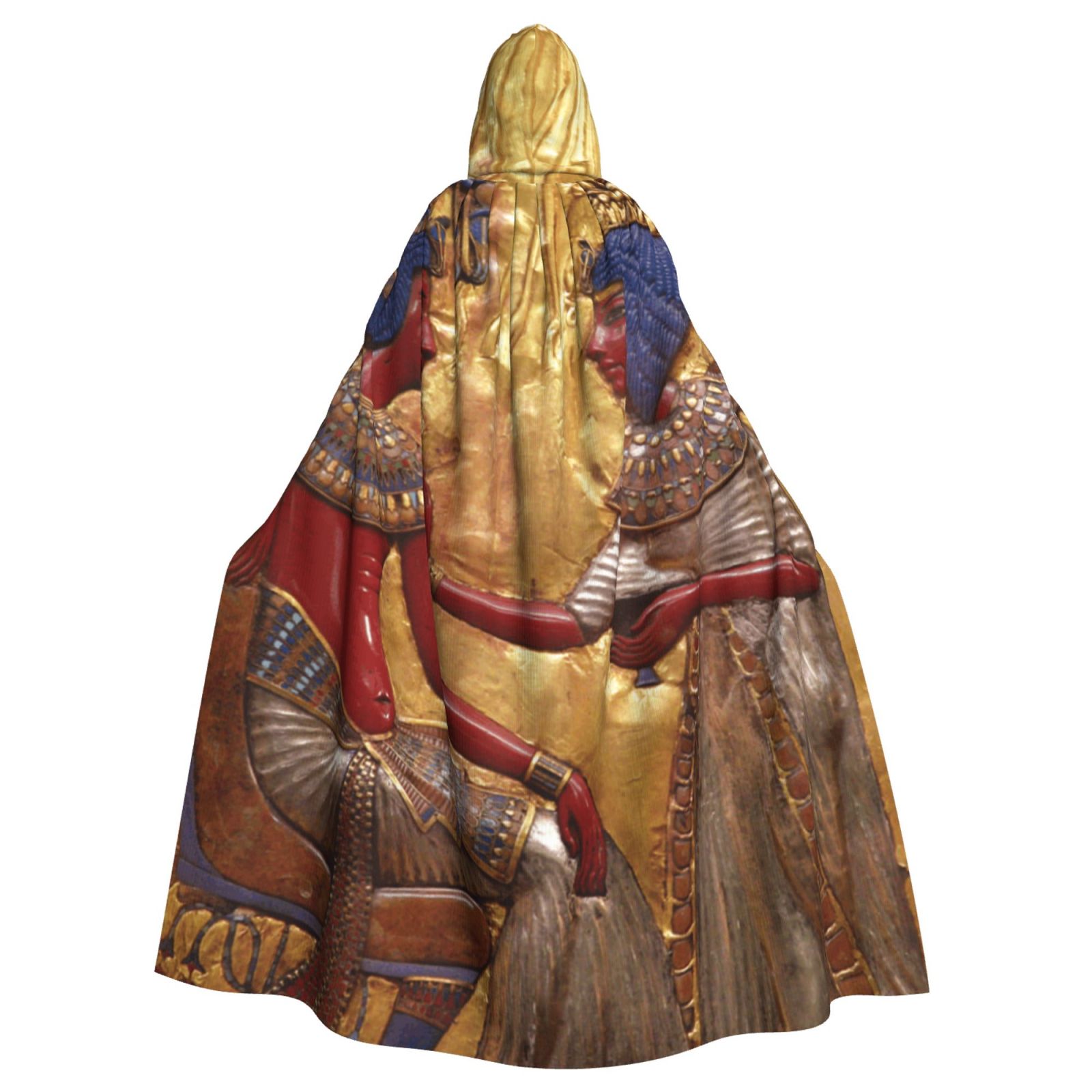 Unisex Hooded Cloak Adult Lightweight Overcoat Man Made Egyptian Cloak ...