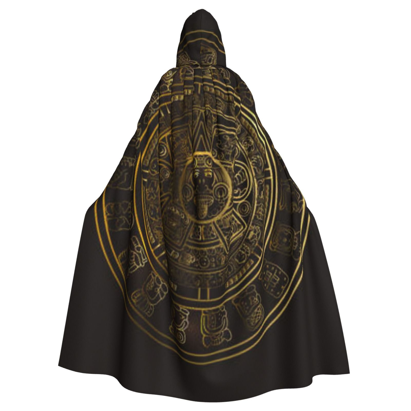 Unisex Hooded Cloak Adult Lightweight Overcoat Maya Calendar Of Mayan ...