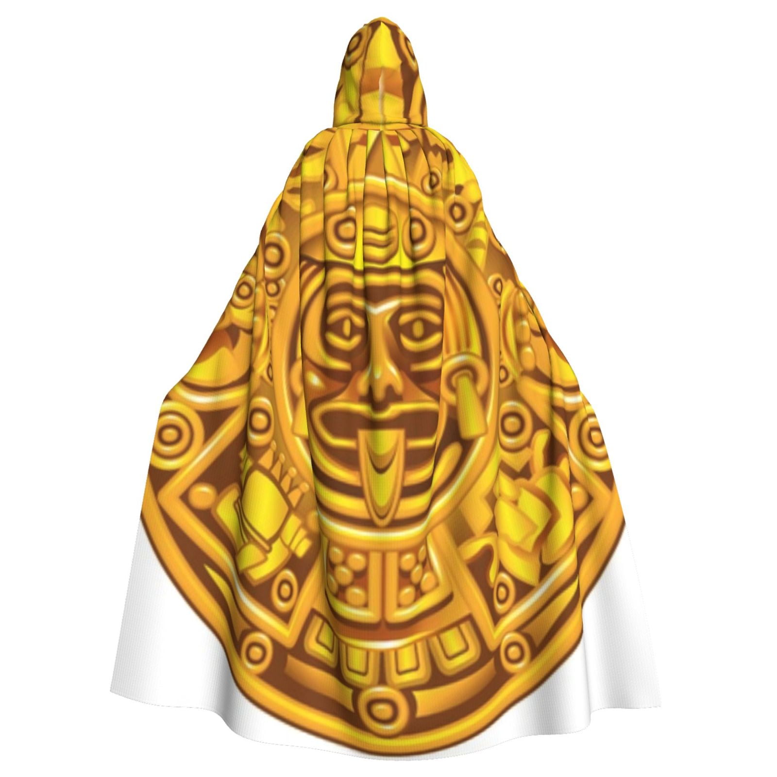 Unisex Hooded Cloak Adult Lightweight Overcoat Mayan Calendar Cloak for ...