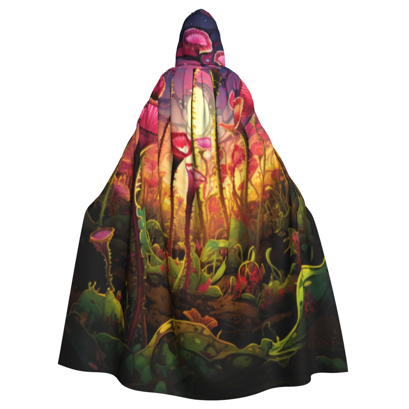 Unisex Hooded Cloak Adult Lightweight Overcoat Mesmerizing World With ...