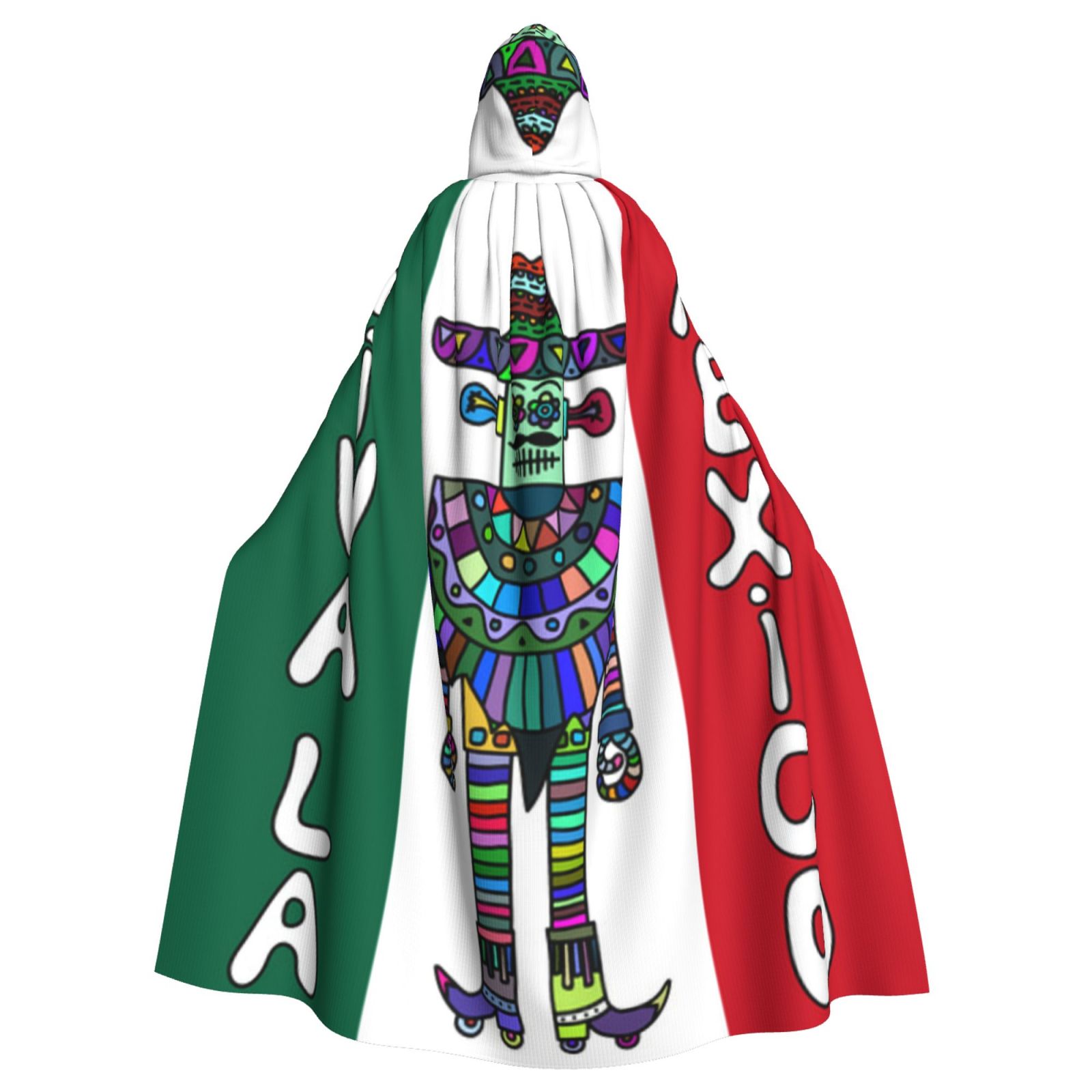 Unisex Hooded Cloak Adult Lightweight Overcoat Mexican Robot With ...