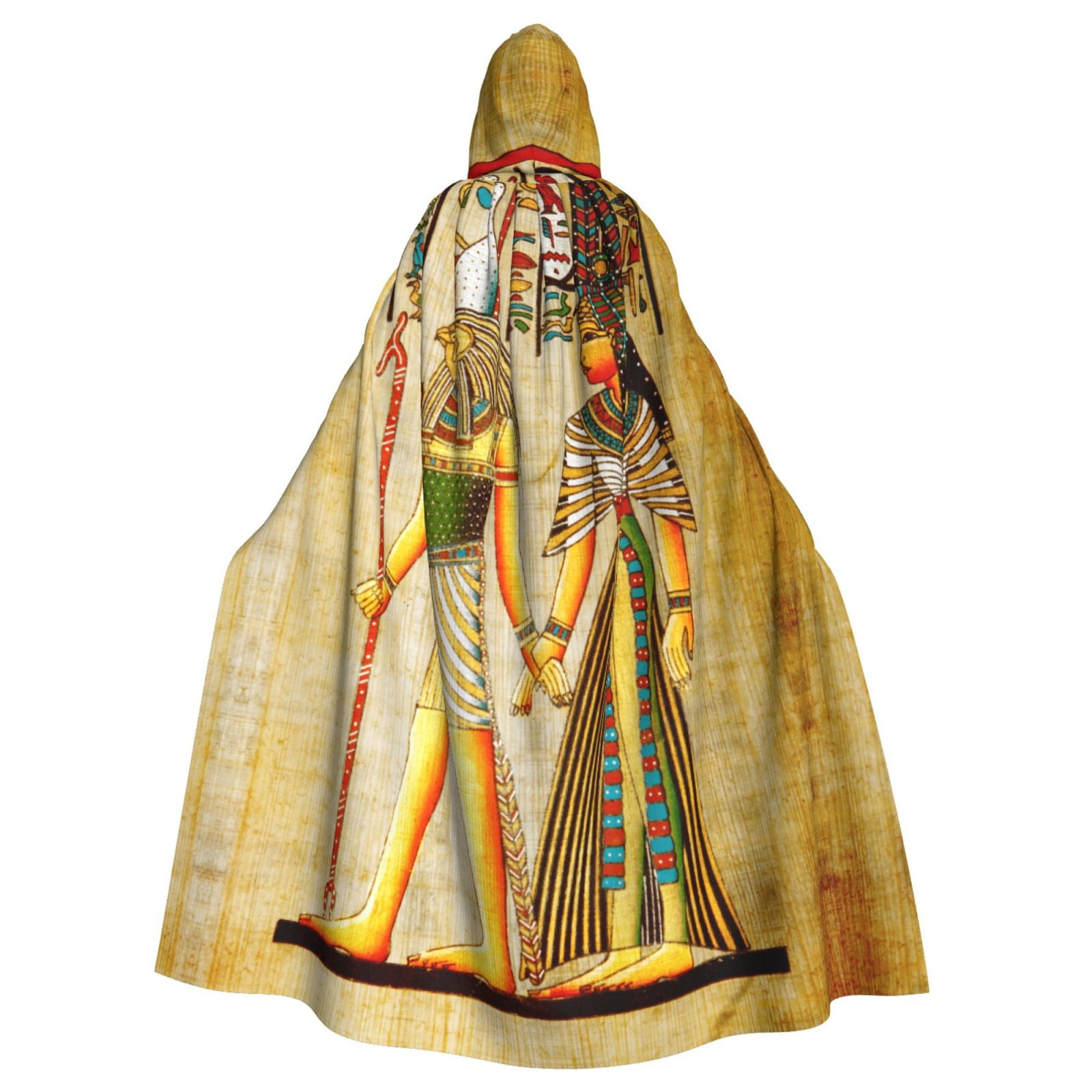 Unisex Hooded Cloak Adult Lightweight Overcoat Old Egypt Papyrus Cloak ...