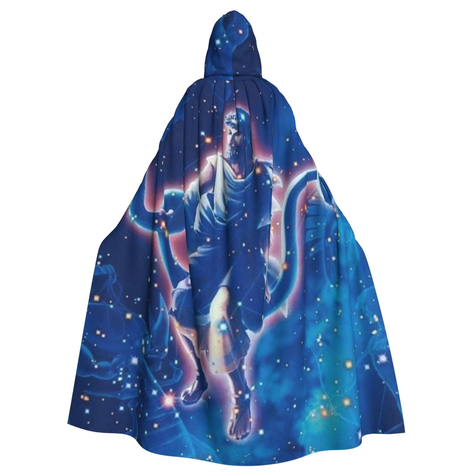 Unisex Hooded Cloak Adult Lightweight Overcoat Ophiuchus Zodiac Cloak ...