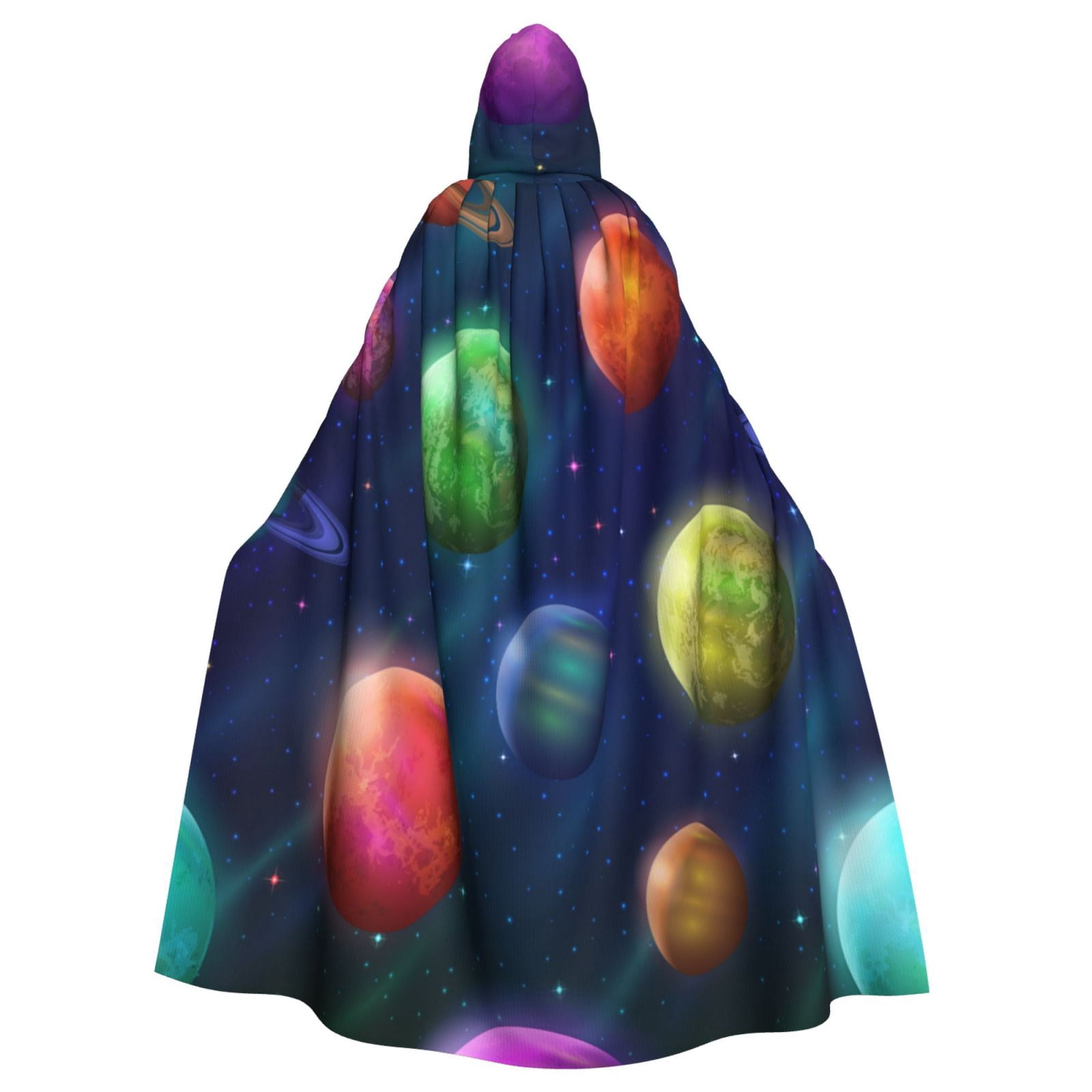 Unisex Hooded Cloak Adult Lightweight Overcoat Space Theme Various ...