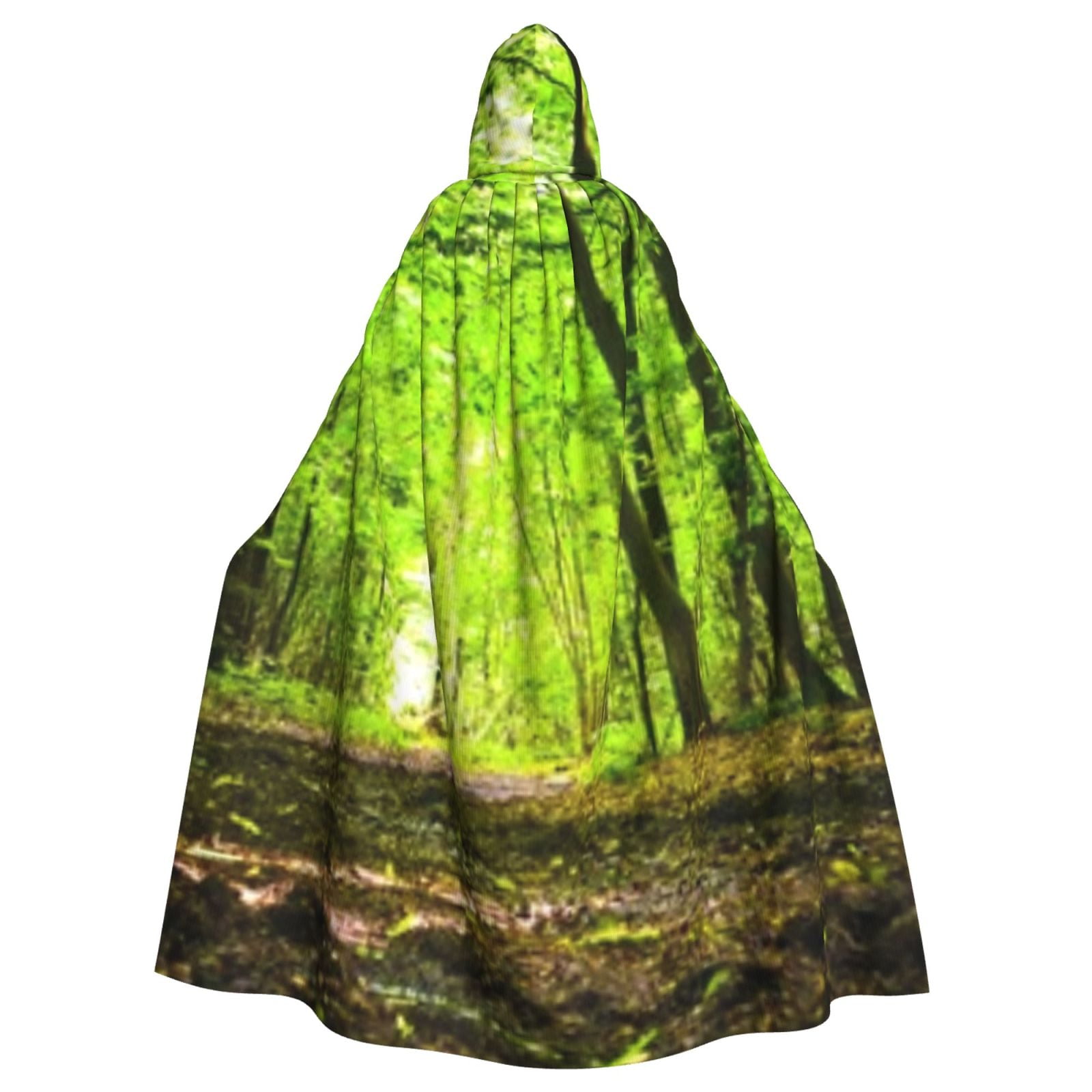 Unisex Hooded Cloak Adult Lightweight Overcoat Spring Landscape Of ...