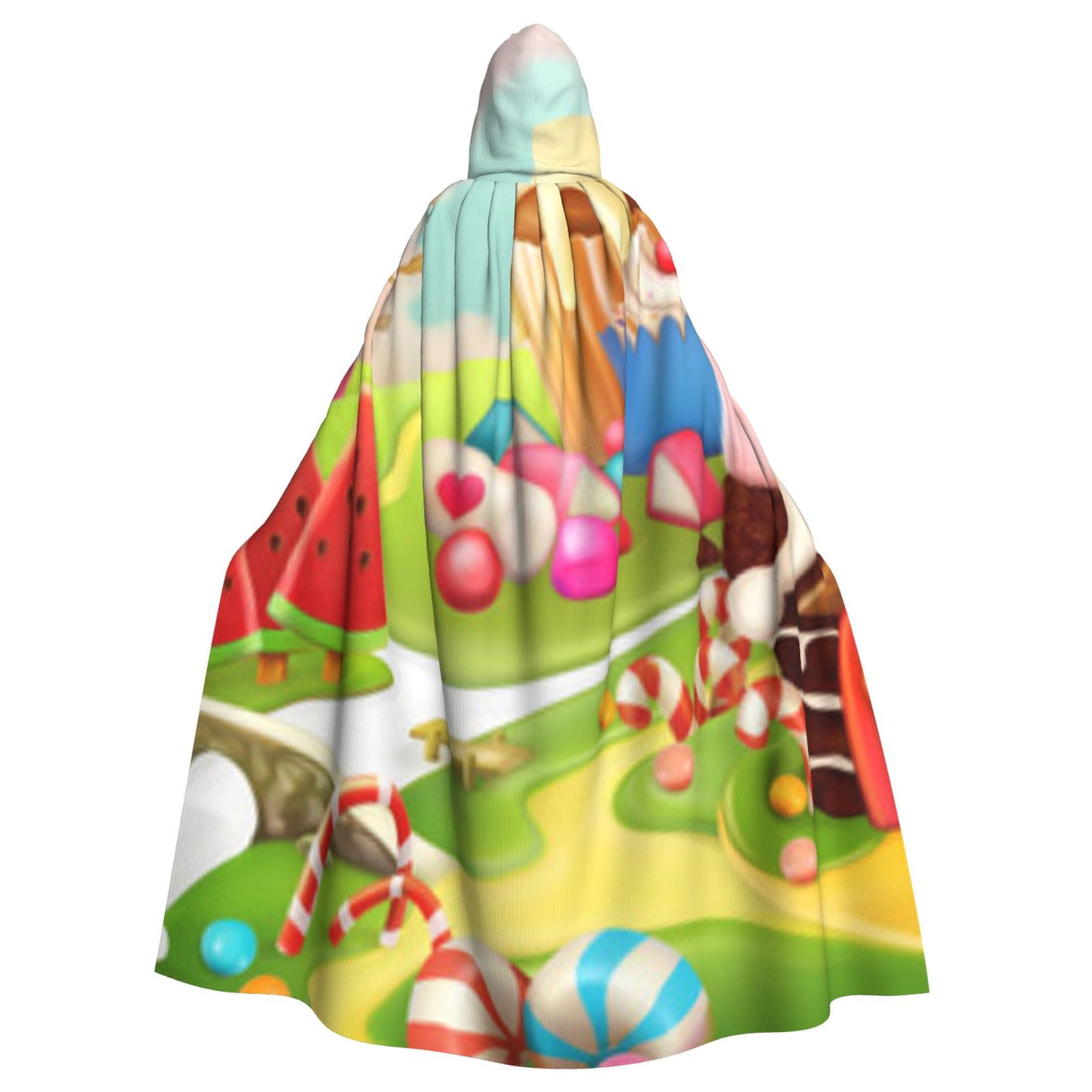 Unisex Hooded Cloak Adult Lightweight Overcoat Sweet Landscape ...