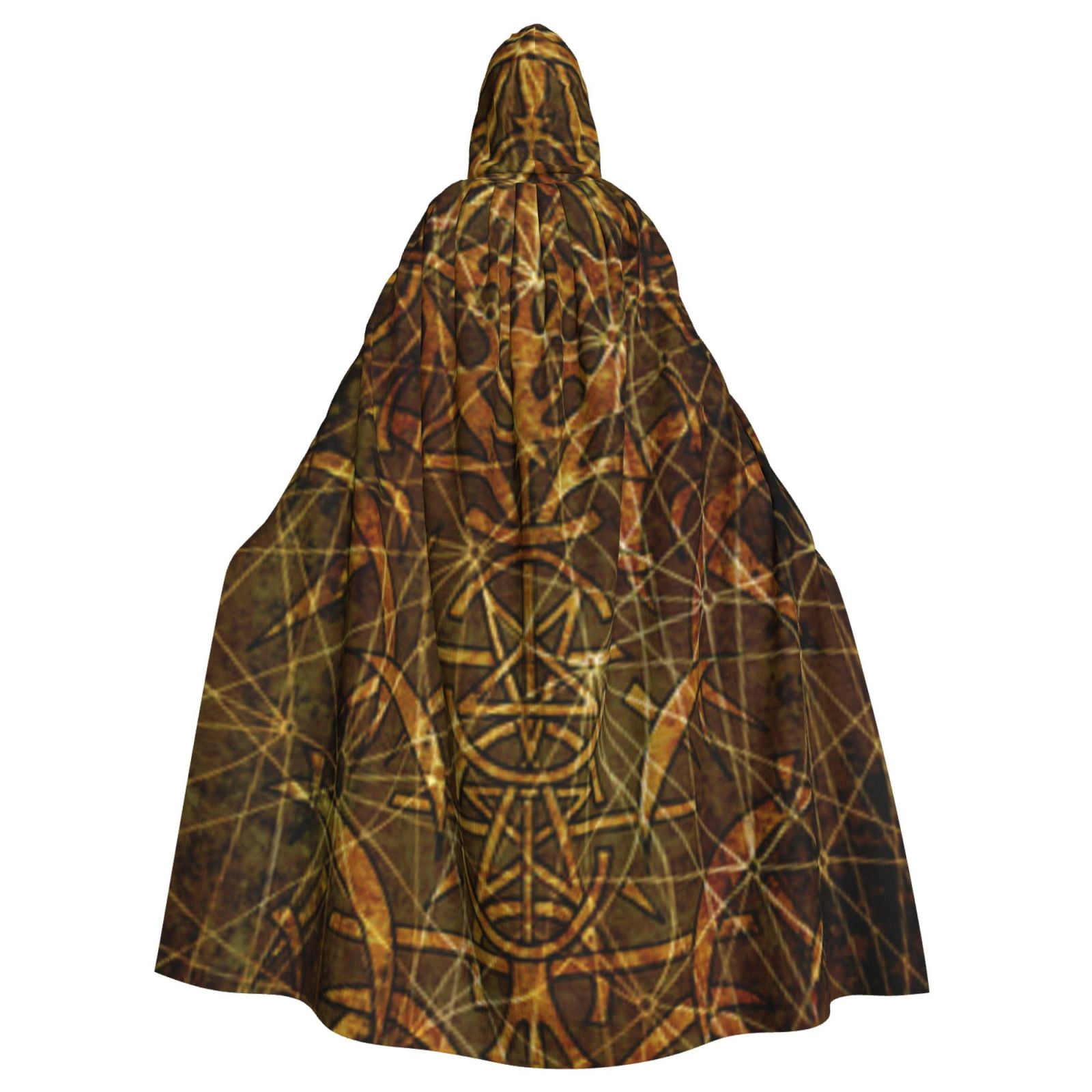 Unisex Hooded Cloak Adult Lightweight Overcoat Tarot Card Gothic ...