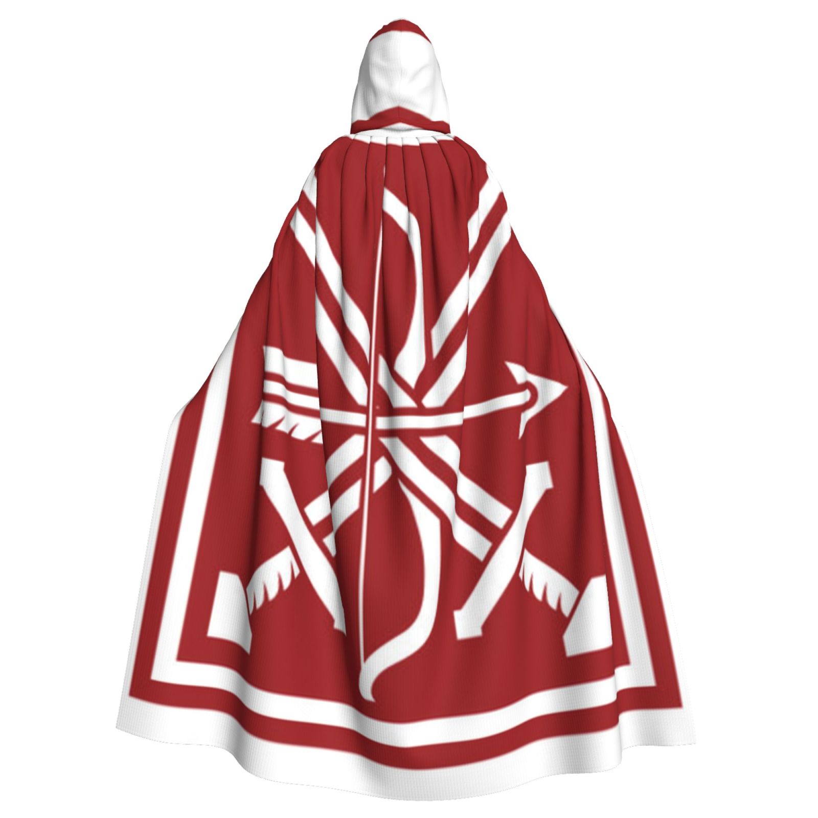 Unisex Hooded Cloak Adult Lightweight Overcoat Two Crossed Battle ...