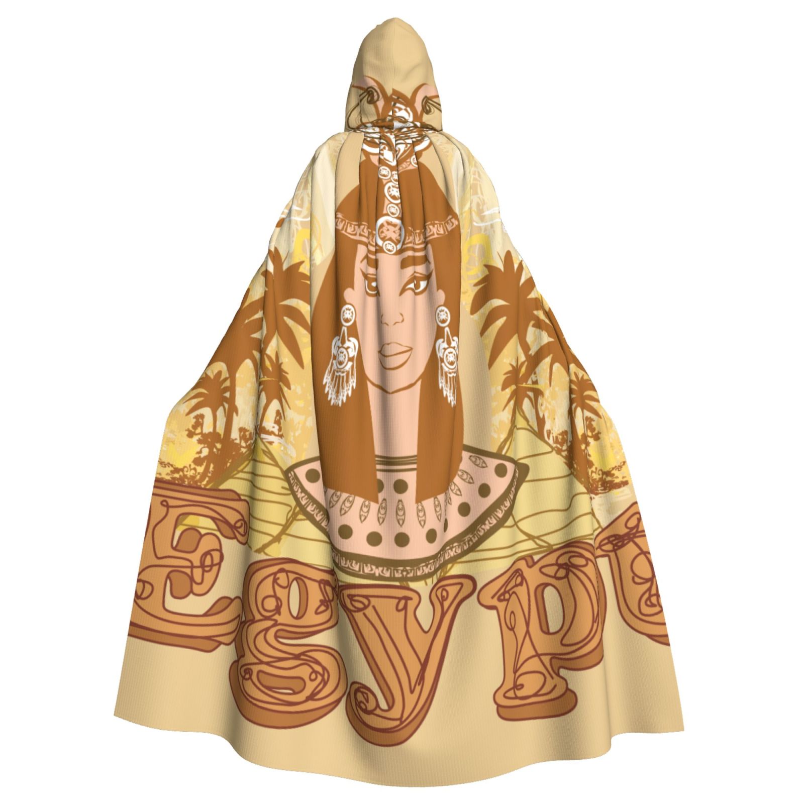 Unisex Hooded Cloak Adult Lightweight Overcoat Vintage Egyptian Queen ...