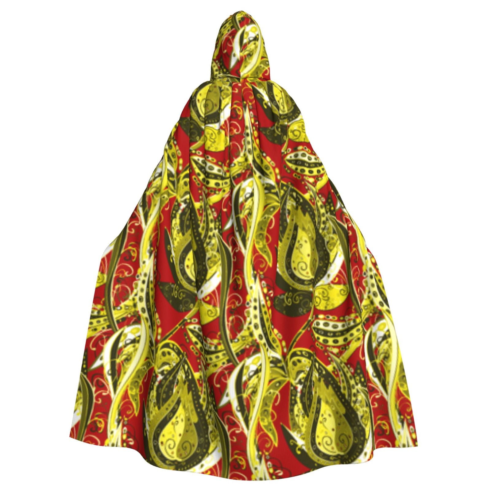 Unisex Hooded Cloak Adult Lightweight Overcoat Vintage Flowers ...