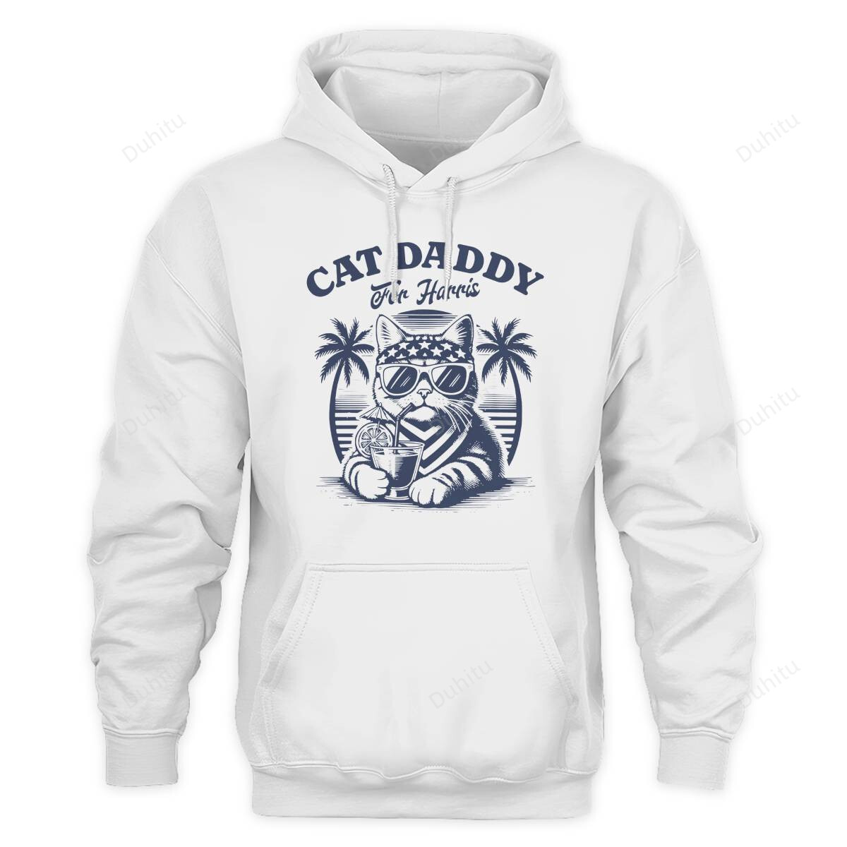 Unisex Hoodie Cat Daddy For Harris Cat Daddies For Kamala Election 2029 ...