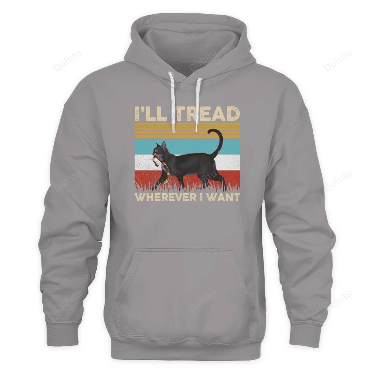 Unisex Hoodie Childless Lady Cat 2024 I'Ll Tread Wherever I Want for ...