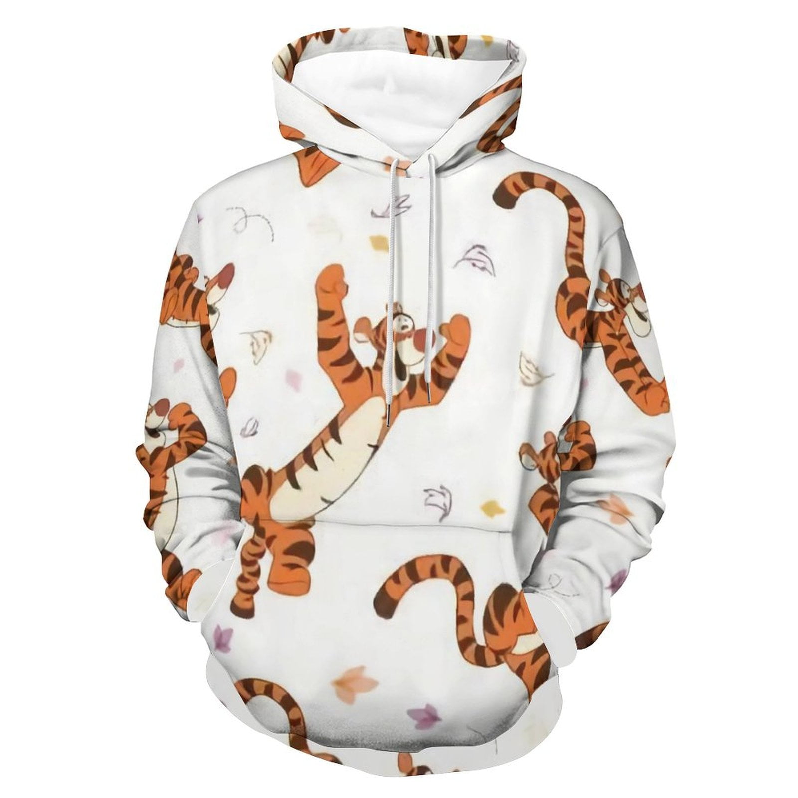 Unisex Hoodies Cartoon Tigger Hooded Sweatshirt for Men Women,Men's ...