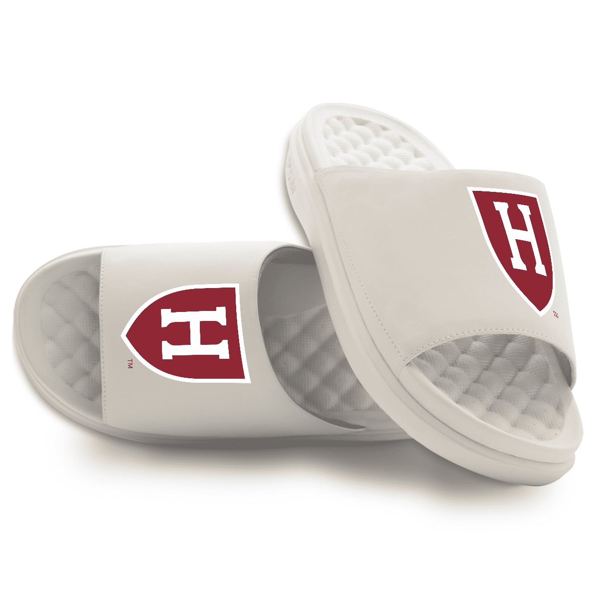 Unisex ISlide Cream Harvard Crimson Primary Motive Slide Sandals ...