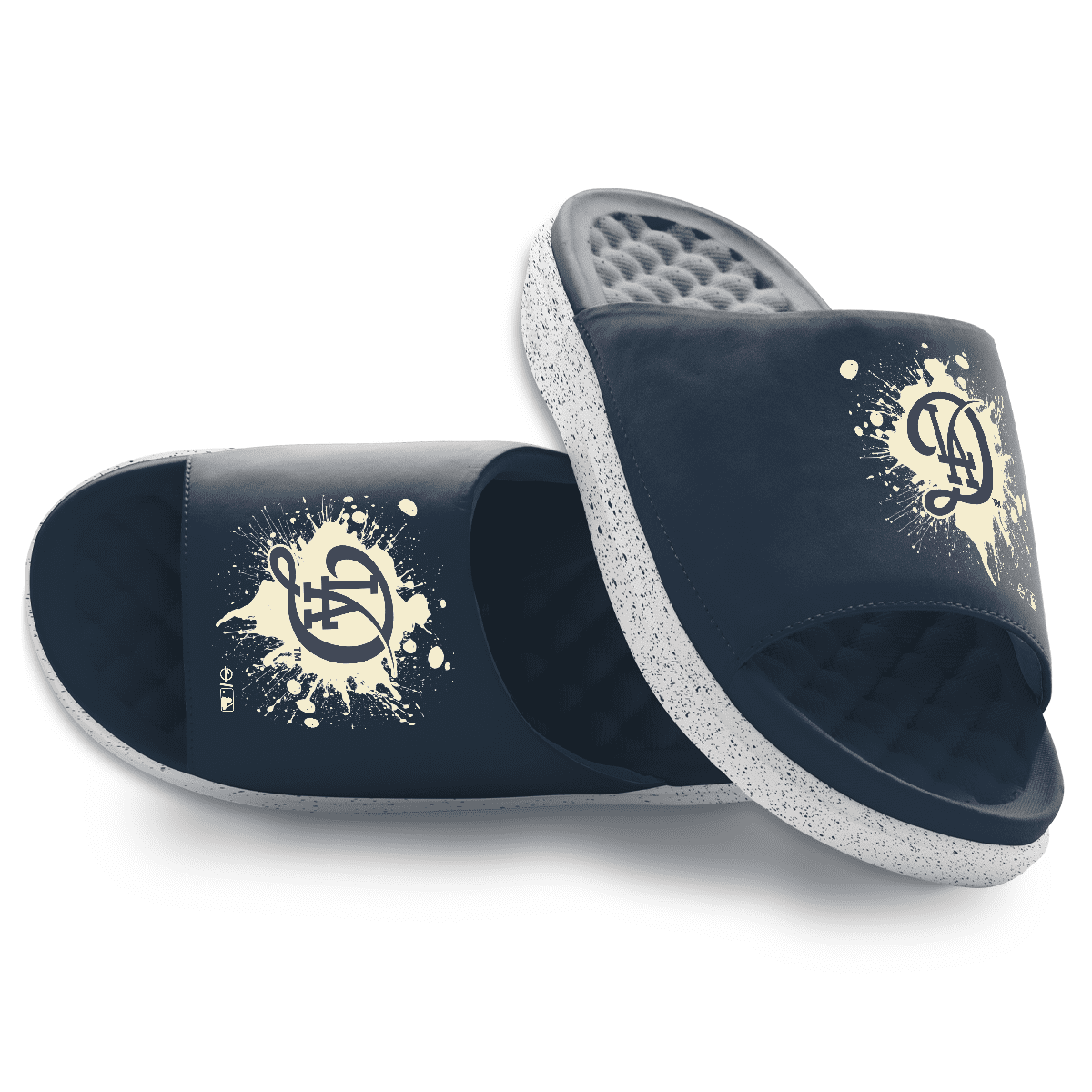 Unisex ISlide Los Angeles Dodgers Centered Logo Splat Motive Slide ...