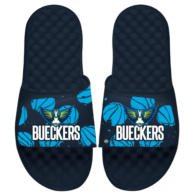 Unisex ISlide Paige Bueckers Navy Dallas Wings 2025 WNBA Draft Pattern ...