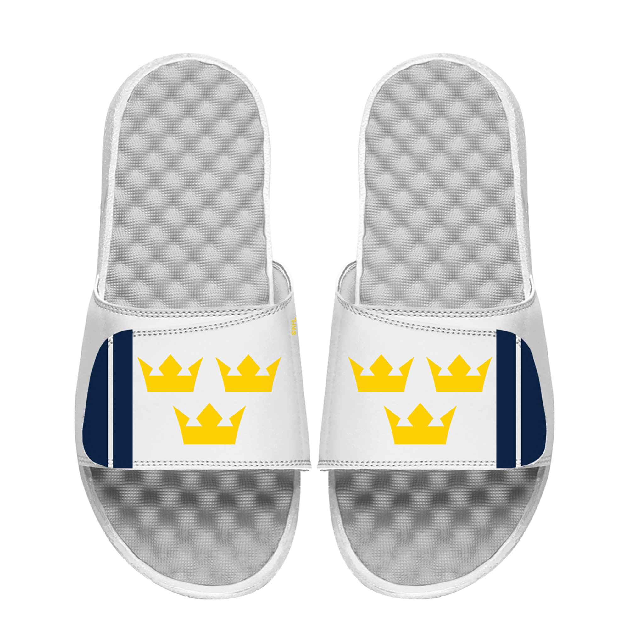 Unisex ISlide White Sweden 2025 4 Nations Face-Off Jersey Slide Sandals ...