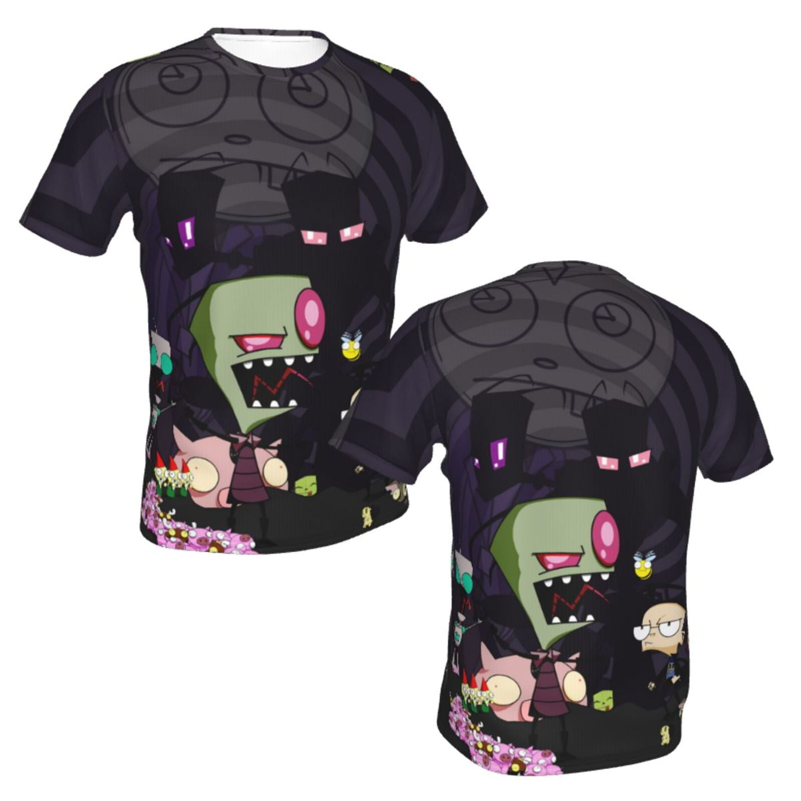Unisex Invader Zim T Shirts 3D Printed Short Sleeve Shirts Casual ...