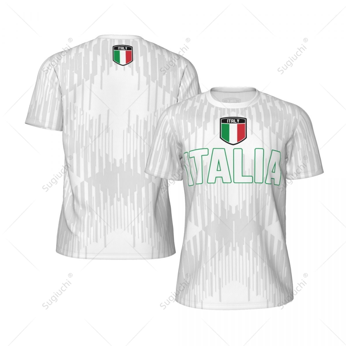 Unisex Italian Italy Flag 3D Printed T-shirt Fans Mesh tshirt For ...