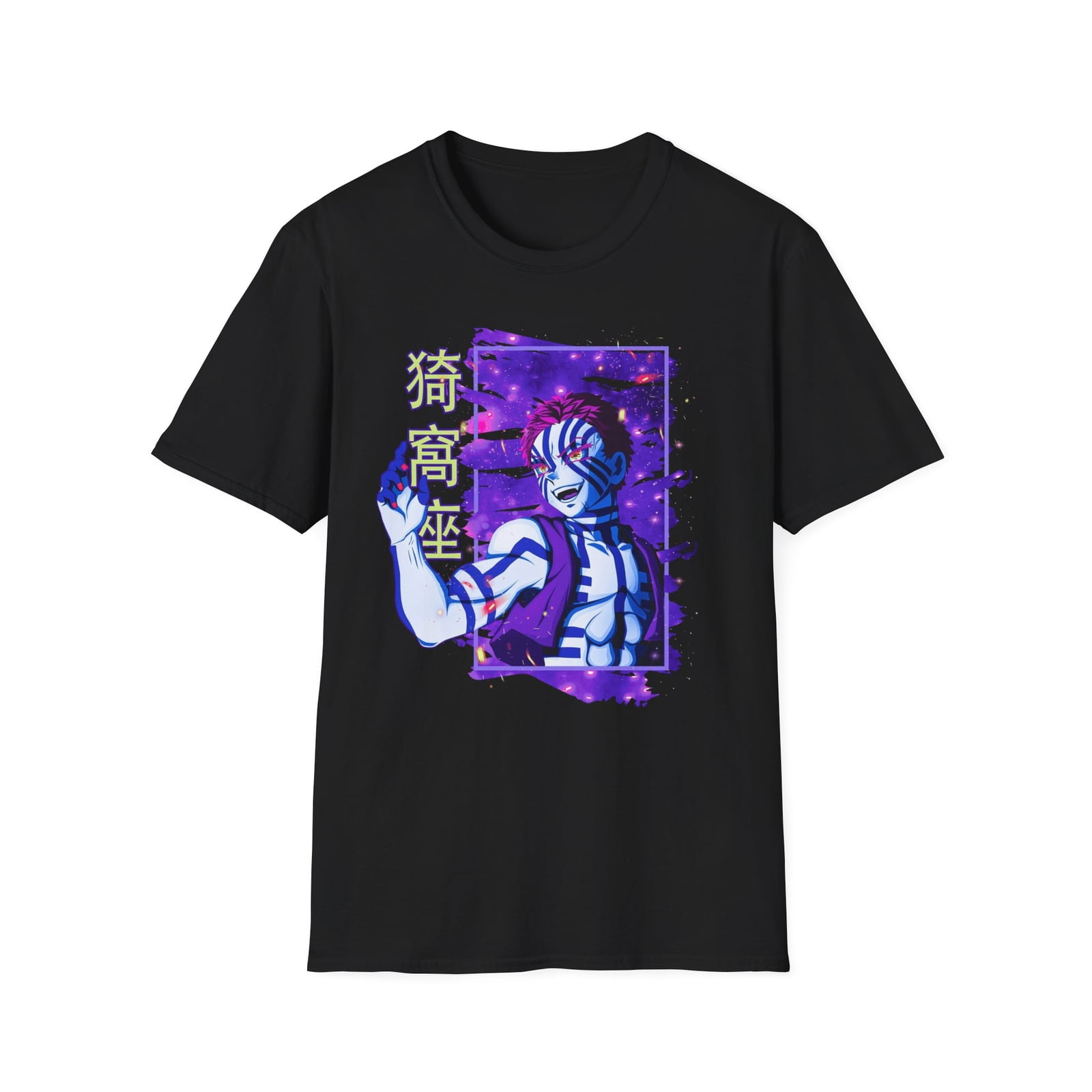 Unisex JL Anime T-Shirt Softstyle Front and Back Designs - Demon Slayer ...