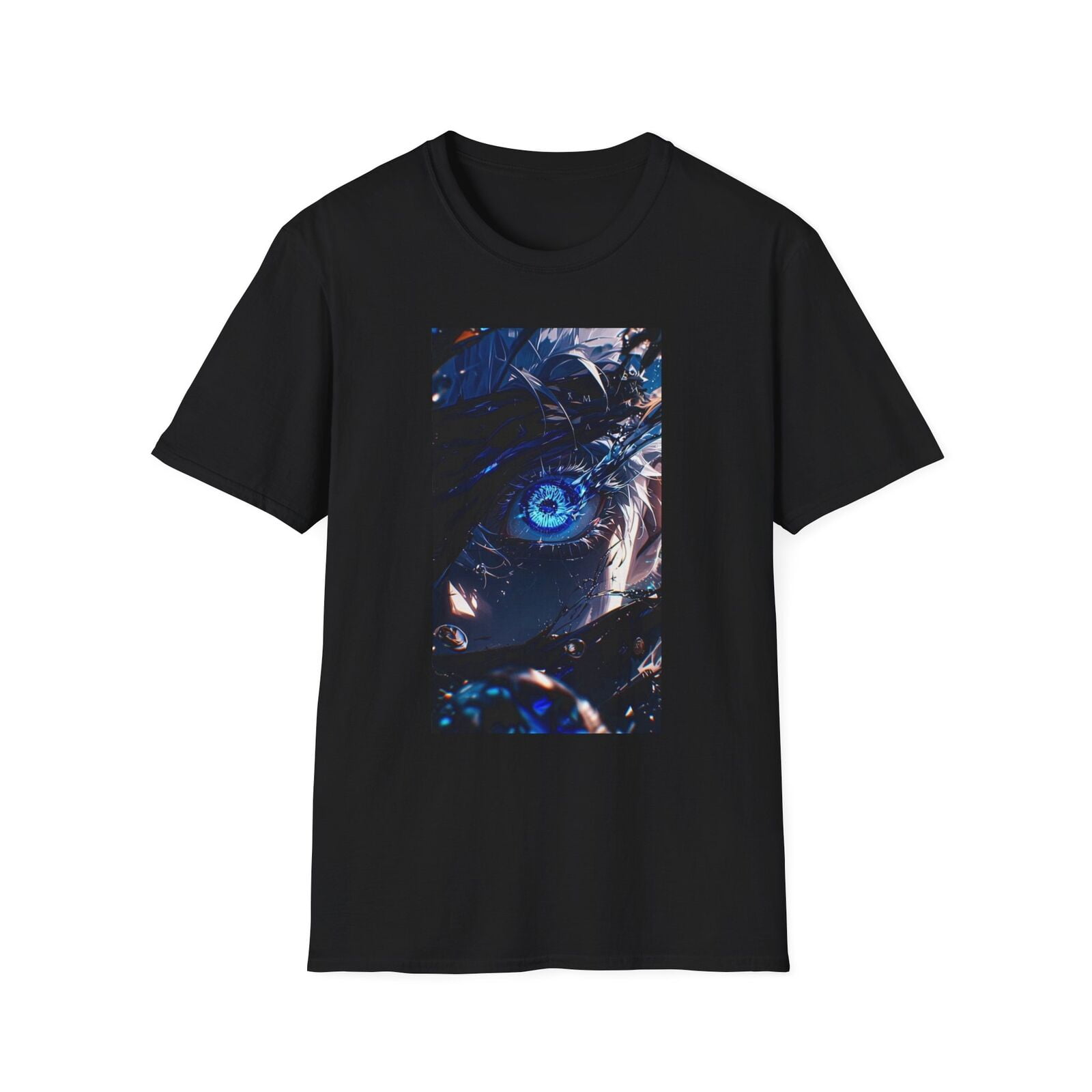 Unisex JL Anime T-Shirt Softstyle - JJK Gojo Satoru The Six Eyes ...