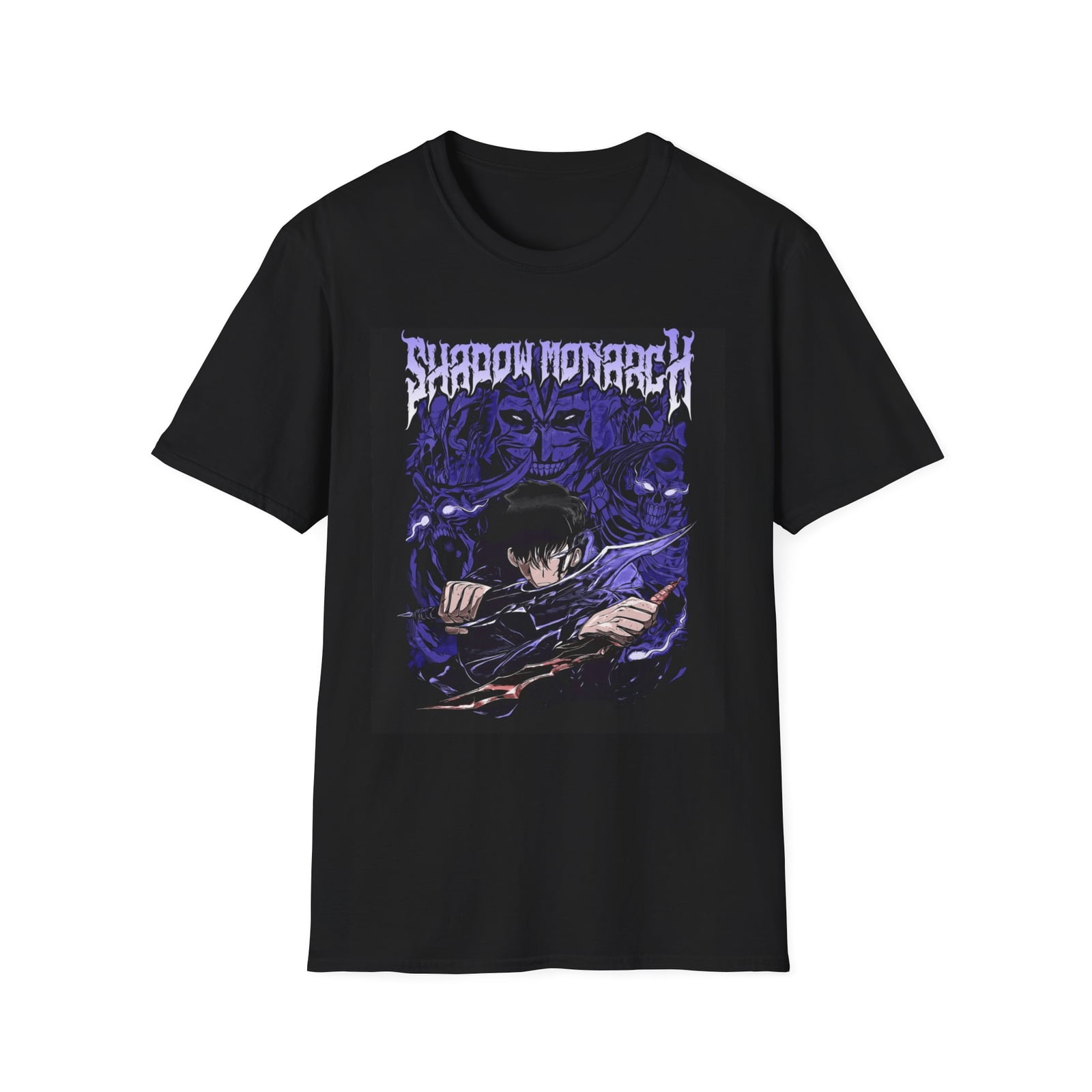 Unisex JL Anime T-Shirt Softstyle - Solo Leveling Illustration ...