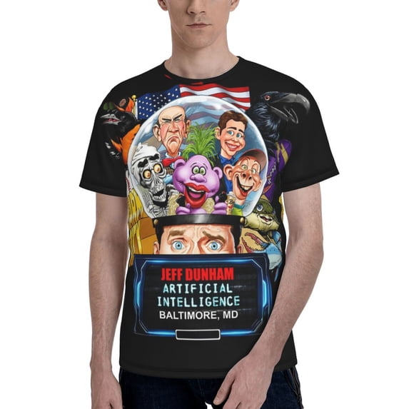 Unisex Jeff Retro Dun-haw T Shirts For Men Women Short Sleeve Shirts 3D ...