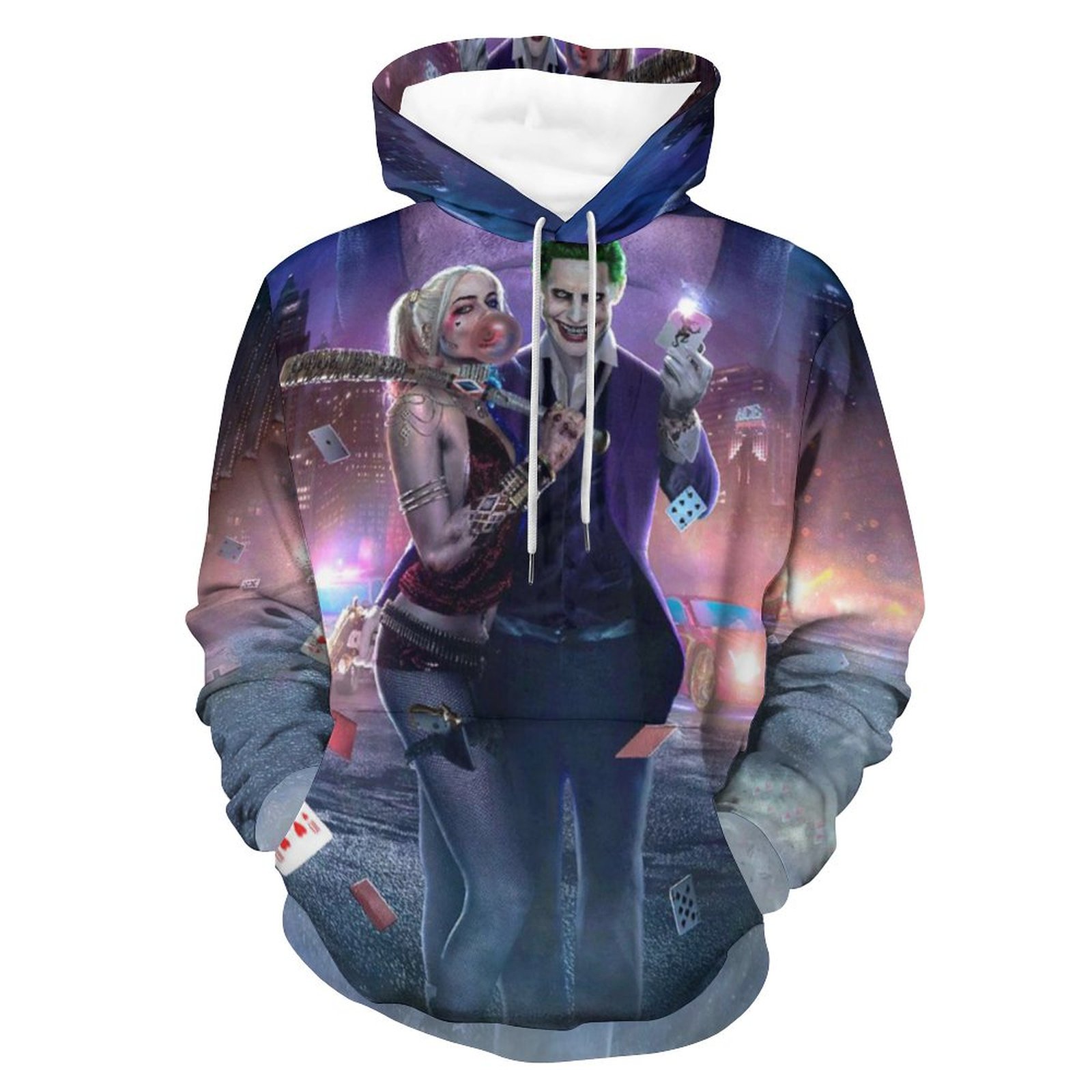 Unisex Joker Harley Qu-in Pullover Hoodies 3D Print Novelty Sweatshirts ...