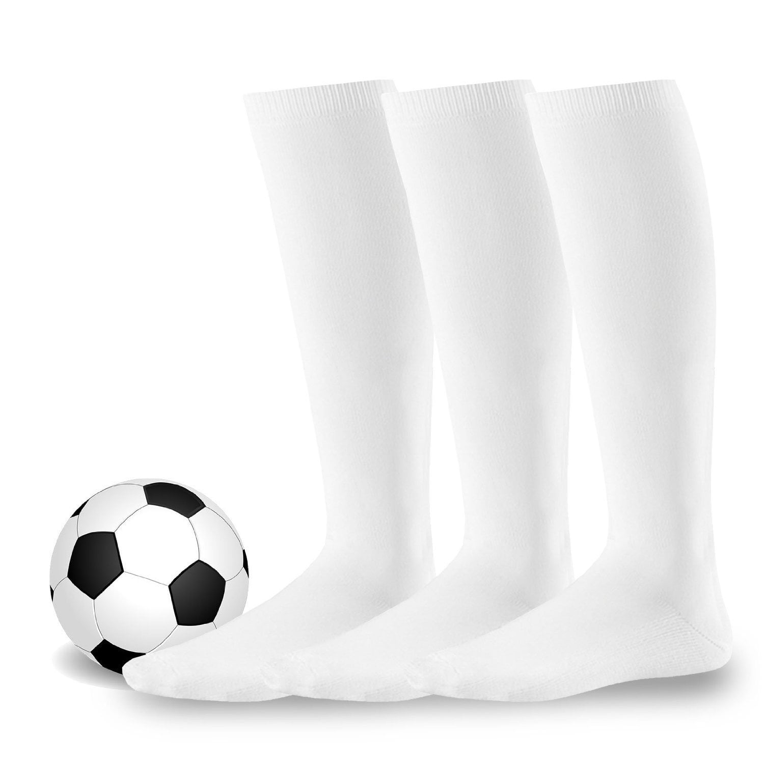 Unisex Junior Teens Baseball Soccer Team Sports Cushion Acrylic Socks 3 ...