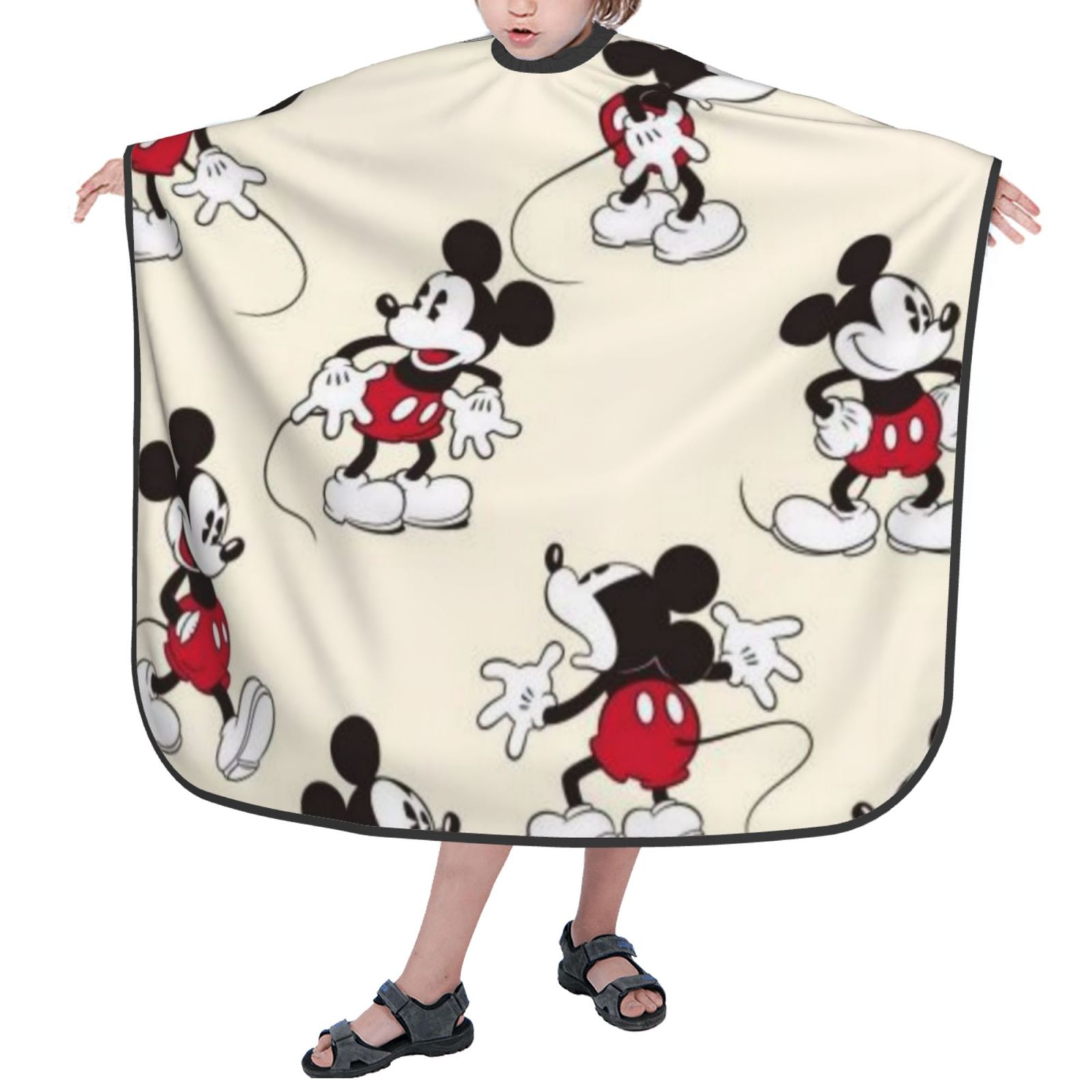 Unisex Kids Haircut Cape, Mickey Mouse Waterproof Barber Cape Kids Hair ...
