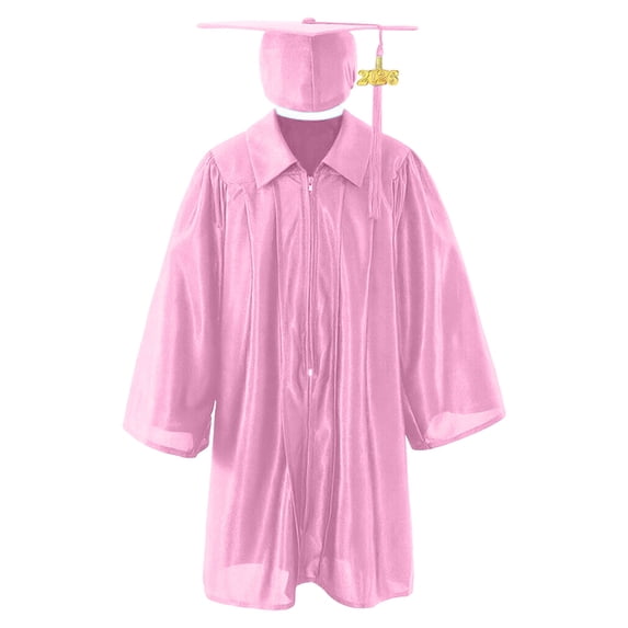 Unisex Kids Preschool Kindergarten Graduation Gown Cap Set with Turn ...
