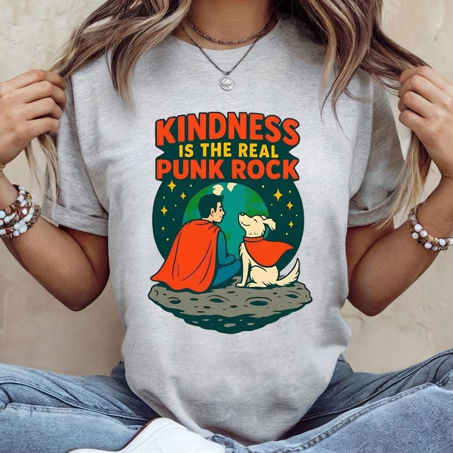 Unisex Kindness is Real Punk Rock - David Corenswet 2025 T-Shirt, Sizes ...