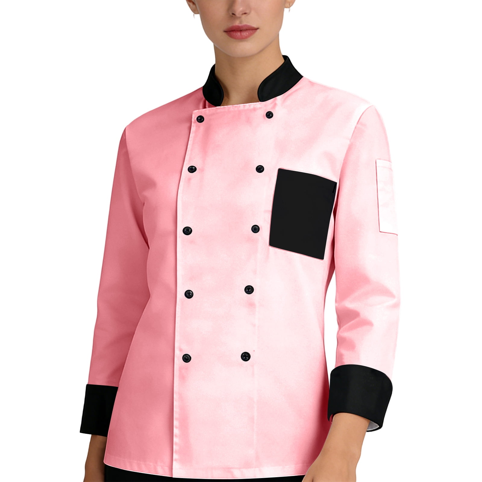 Unisex Long Sleeve Chef Uniforms Restaurant Kitchen Workwear Hotel ...