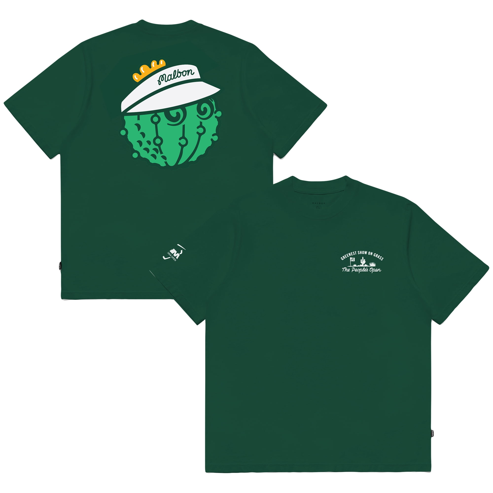 Unisex-Malbon Golf Green 2025 WM Phoenix Open Cacti Buckets T-Shirt ...