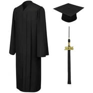 Class Act Graduation Adult Unisex Matte Graduation Cap and Gown with ...