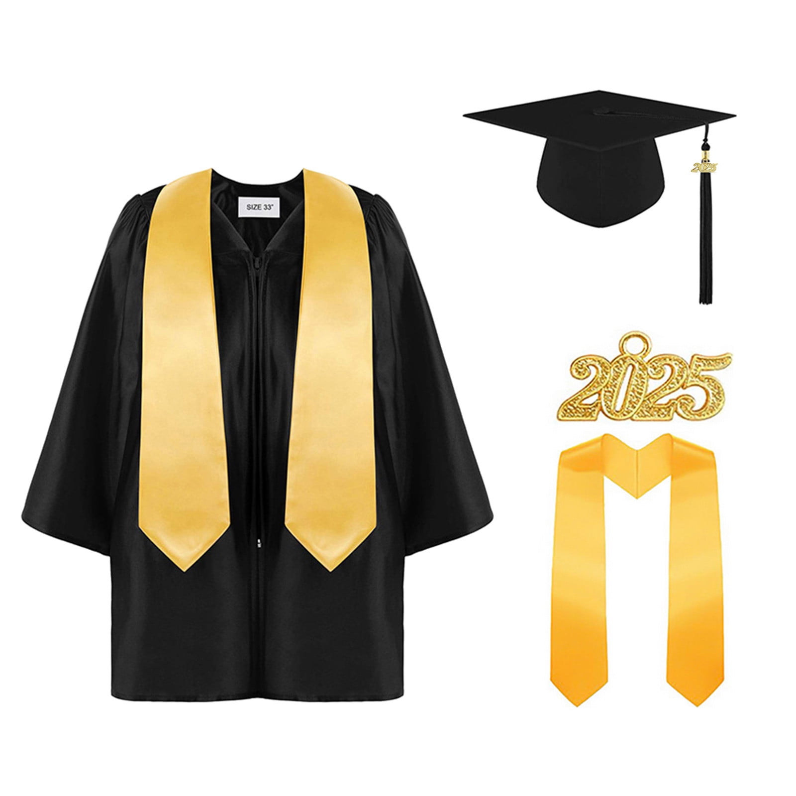 Unisex Matte Kindergarten Graduation Gown Cap Tassel Set 2025 - Walmart.com