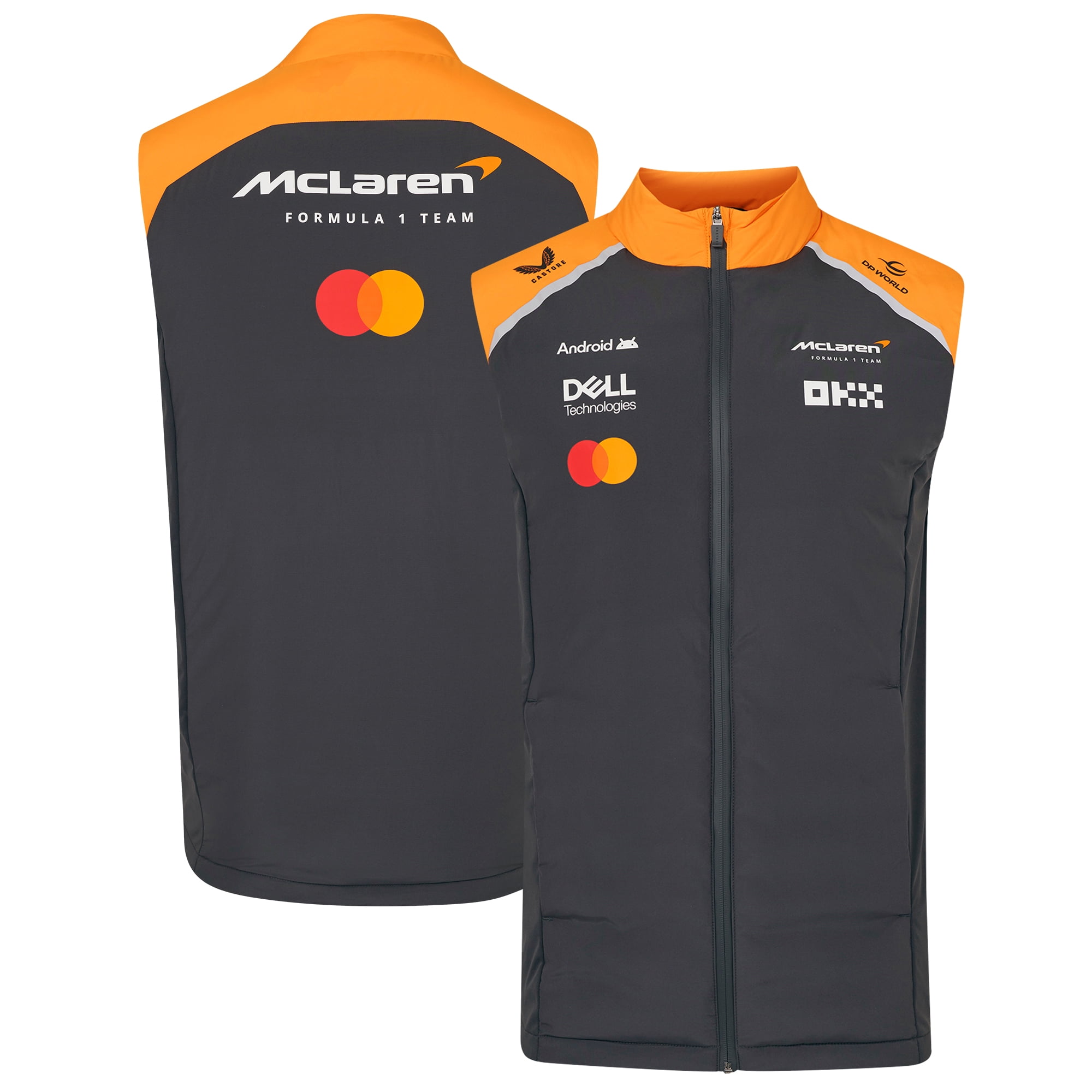Unisex McLaren Anthracite/Orange McLaren F1 Team 2025 Replica Gilet ...