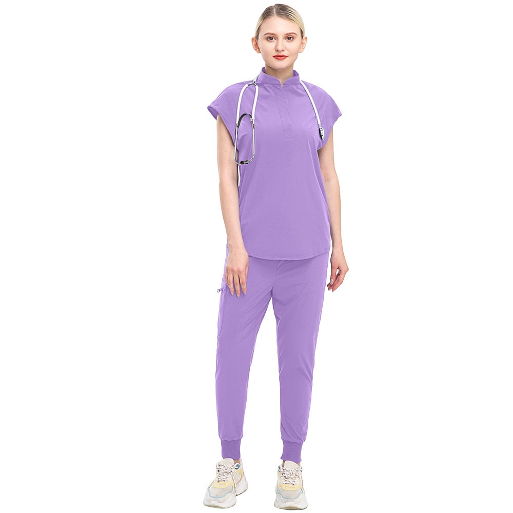 Unisex Medical Nursing Uniforms Set Doctor Surgical Work Uniform for ...