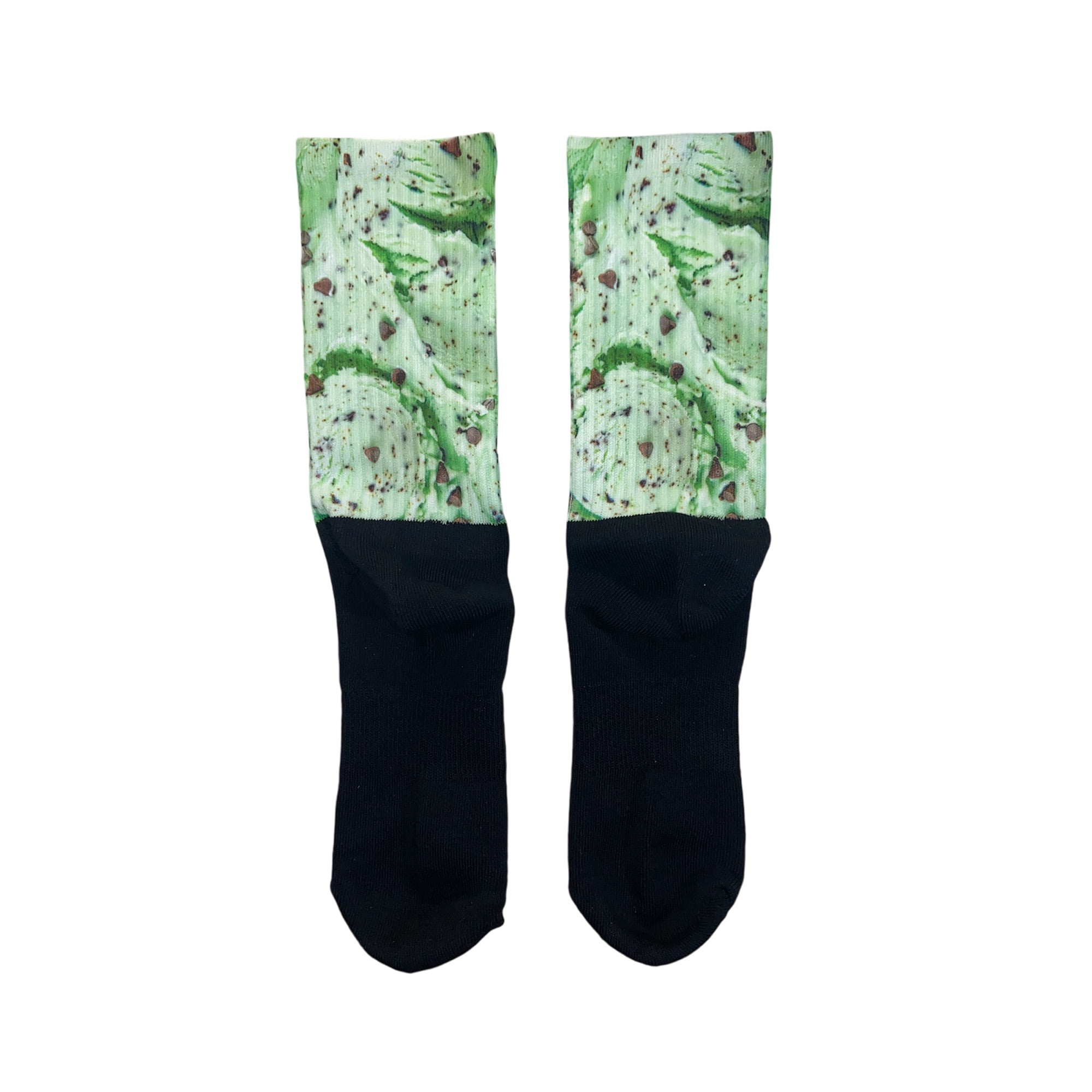 Unisex Medium Sole Food Mint Chocolate Chip Sublimated Socks - Walmart.com